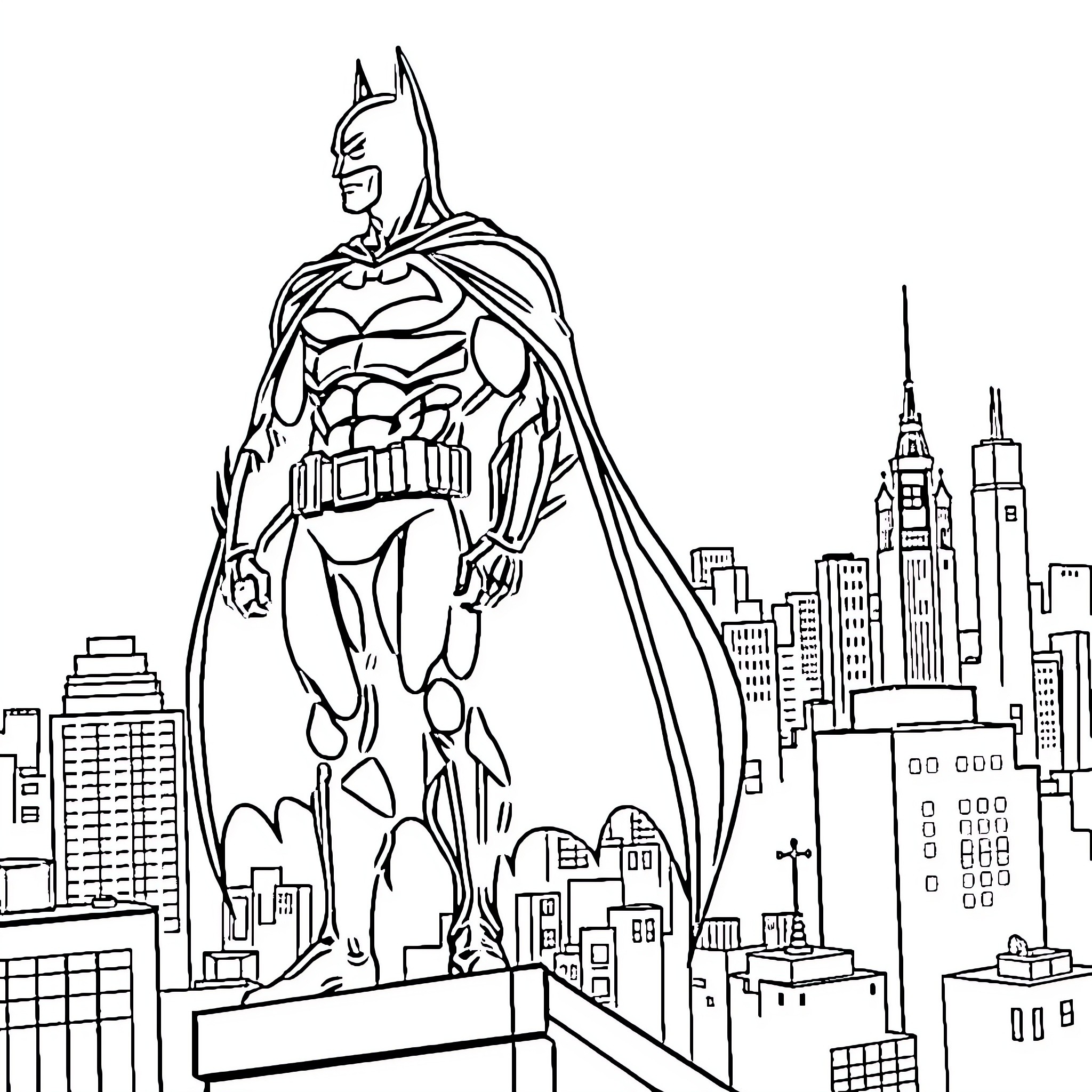 Best Batman Coloring Pages (Free Printable PDF)