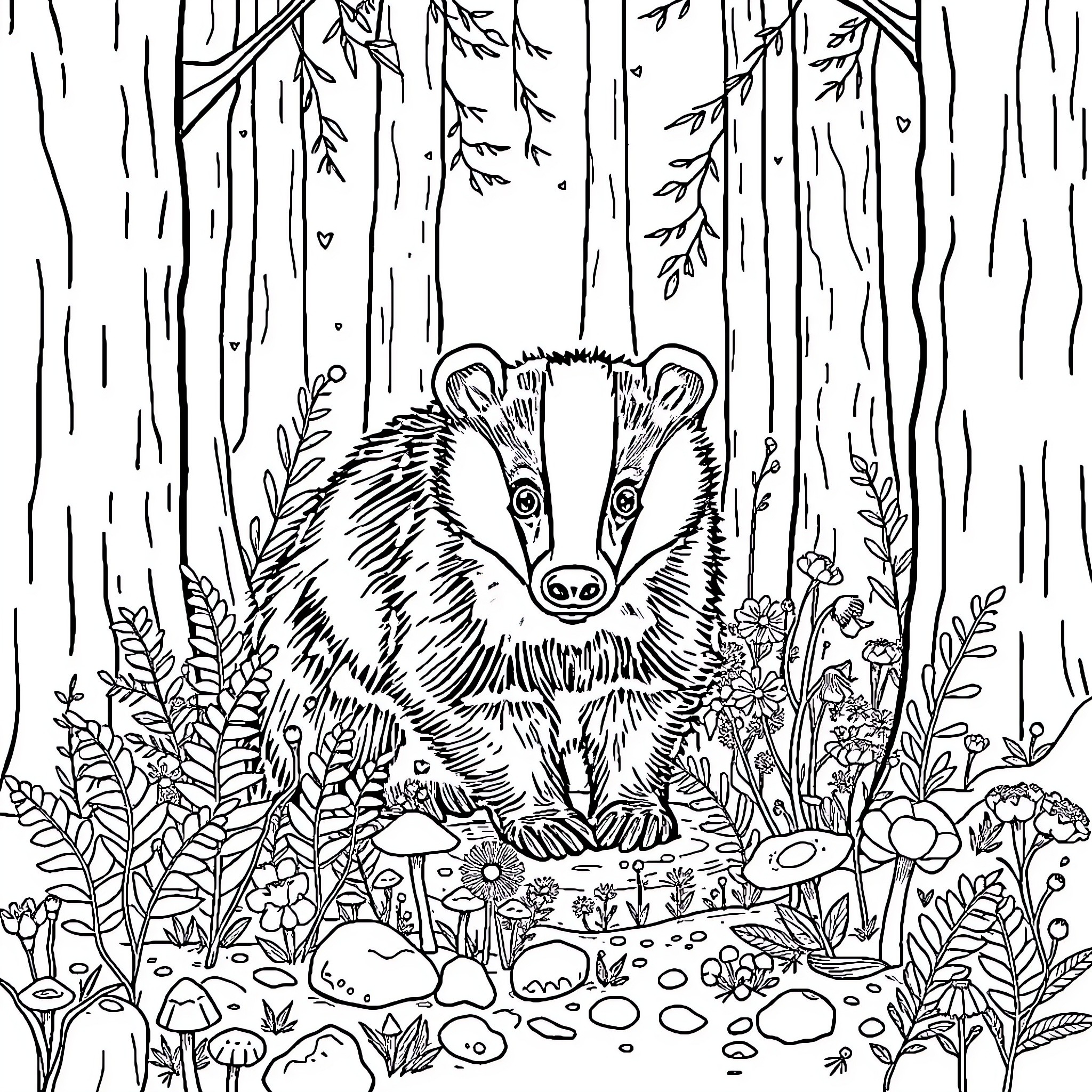 9 Best Badger Coloring Pages (Free Printable PDFs)