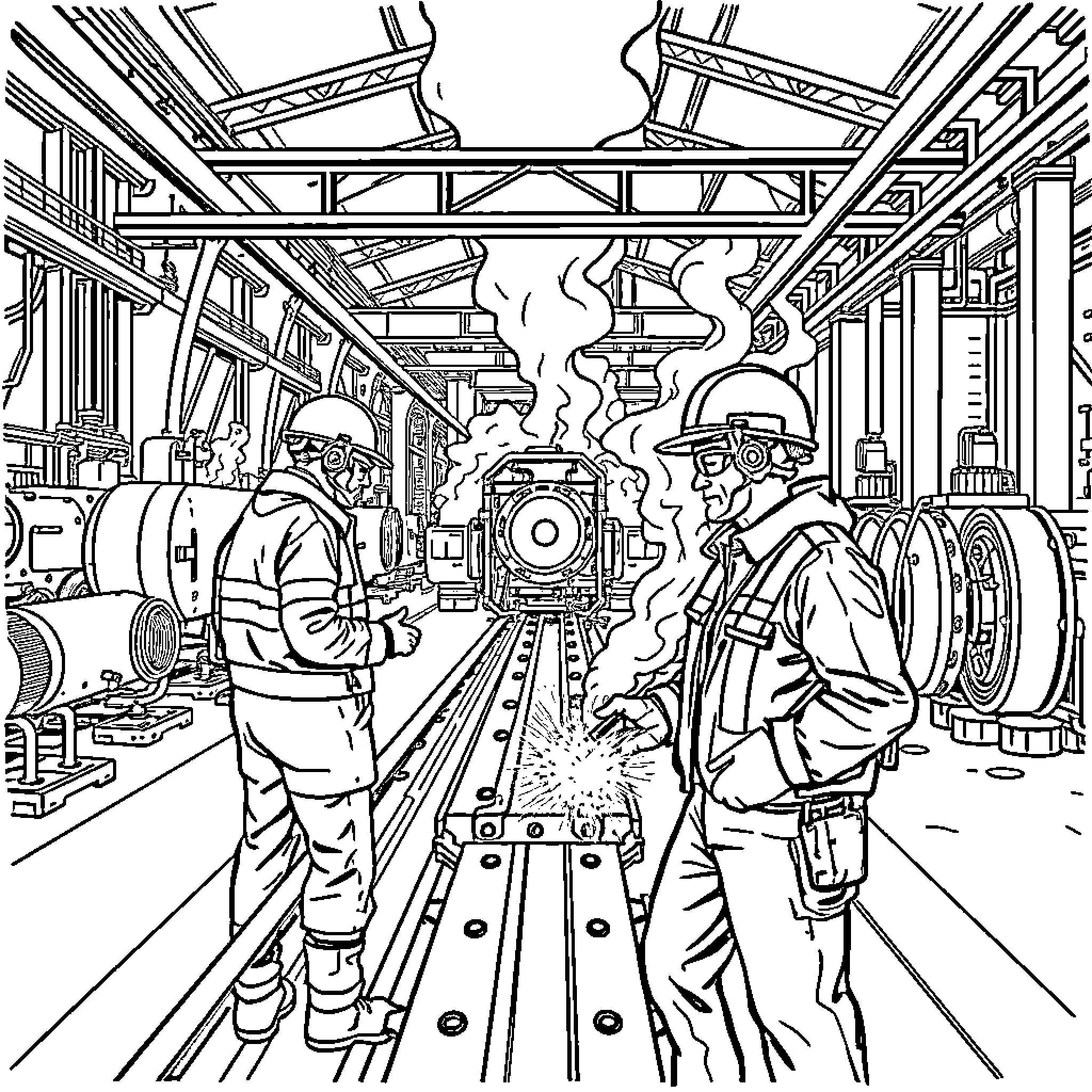 Best Steel Mill Coloring Pages (Free Printable PDF)
