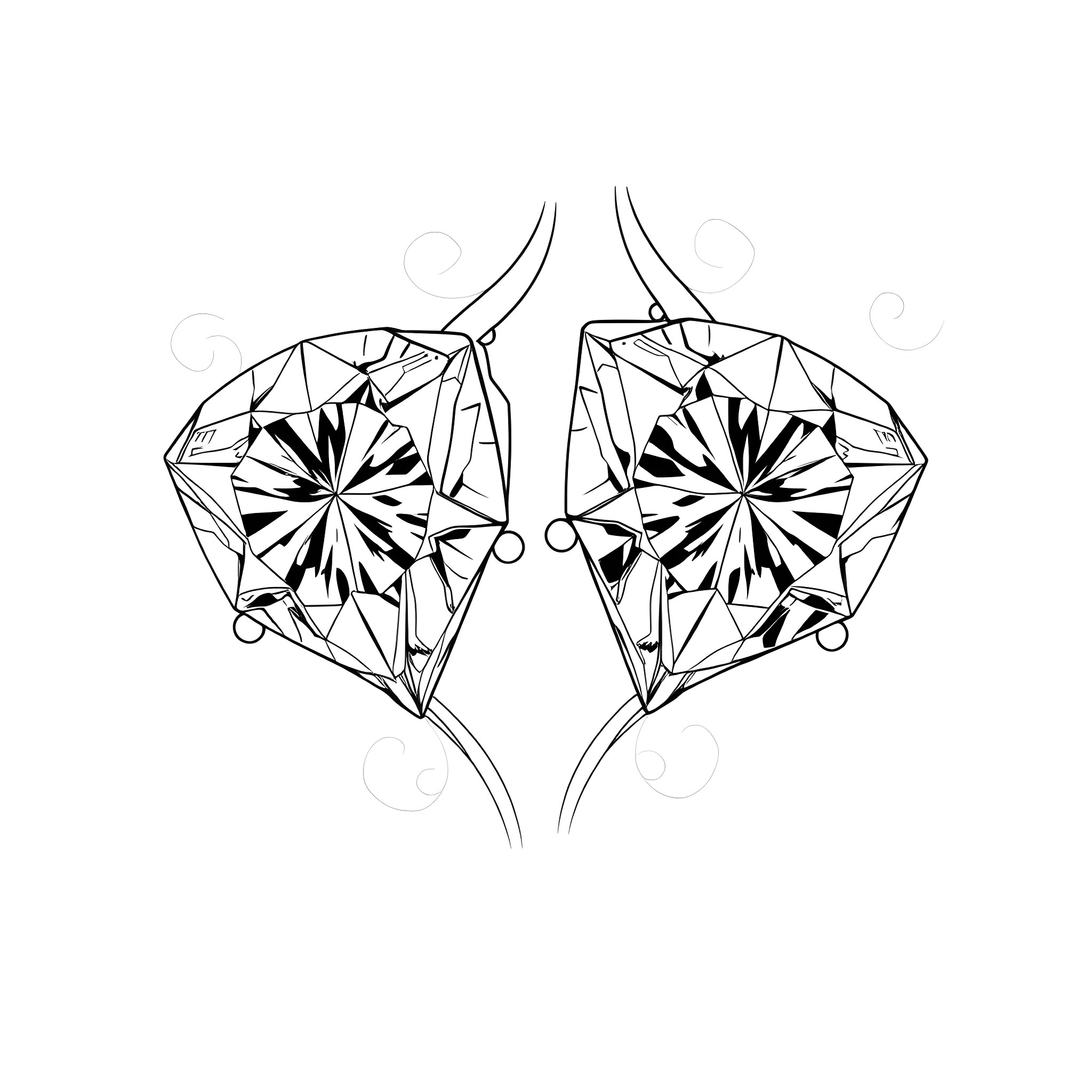 Best Earring Coloring Pages (Free Printable PDF)