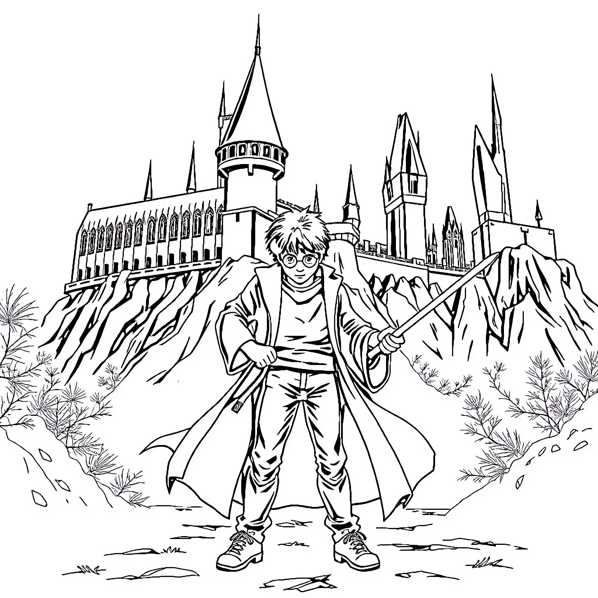 Best Harry Potter Coloring Pages (Free Printable PDF)