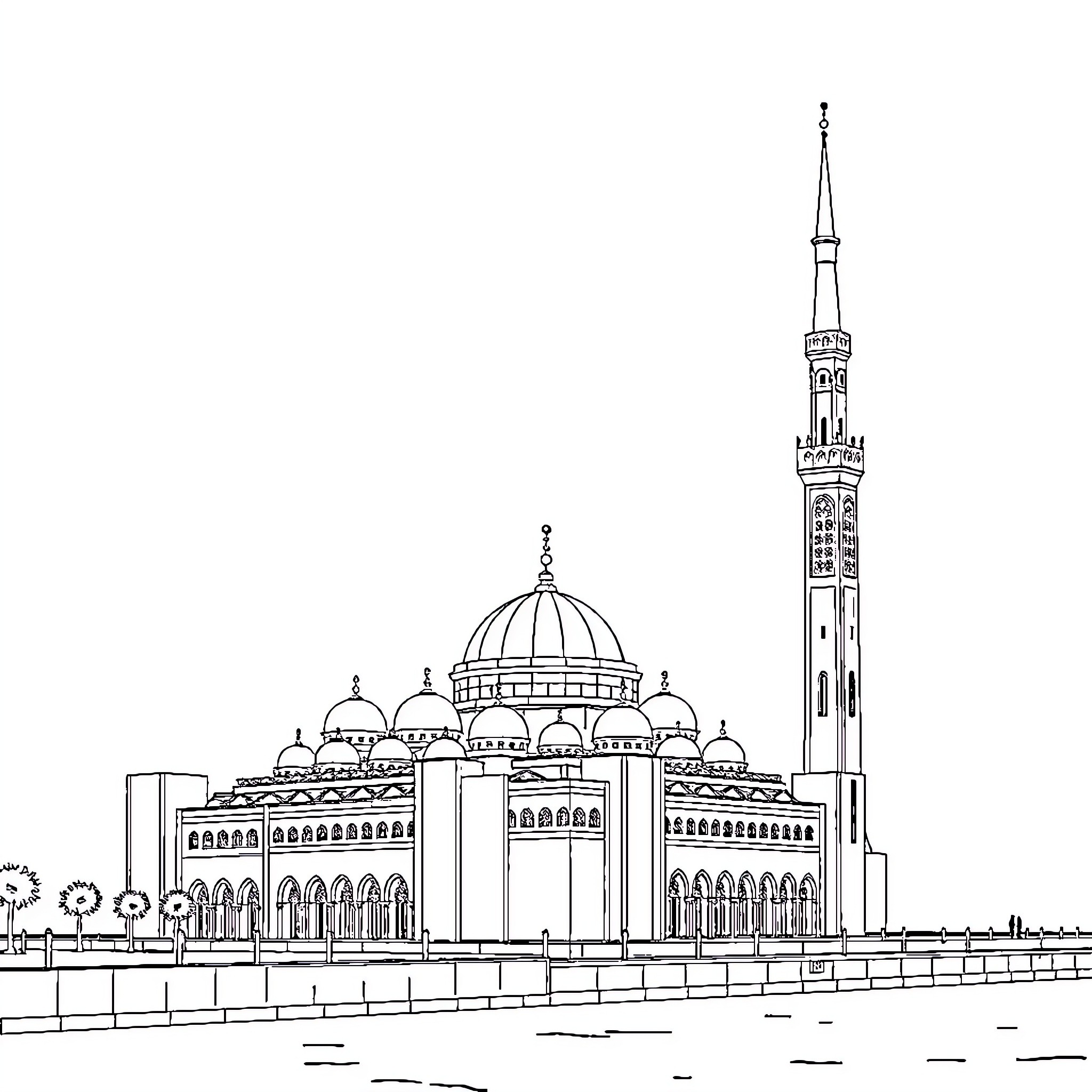 60 Best Mosque Coloring Pages (Free Printable PDFs)
