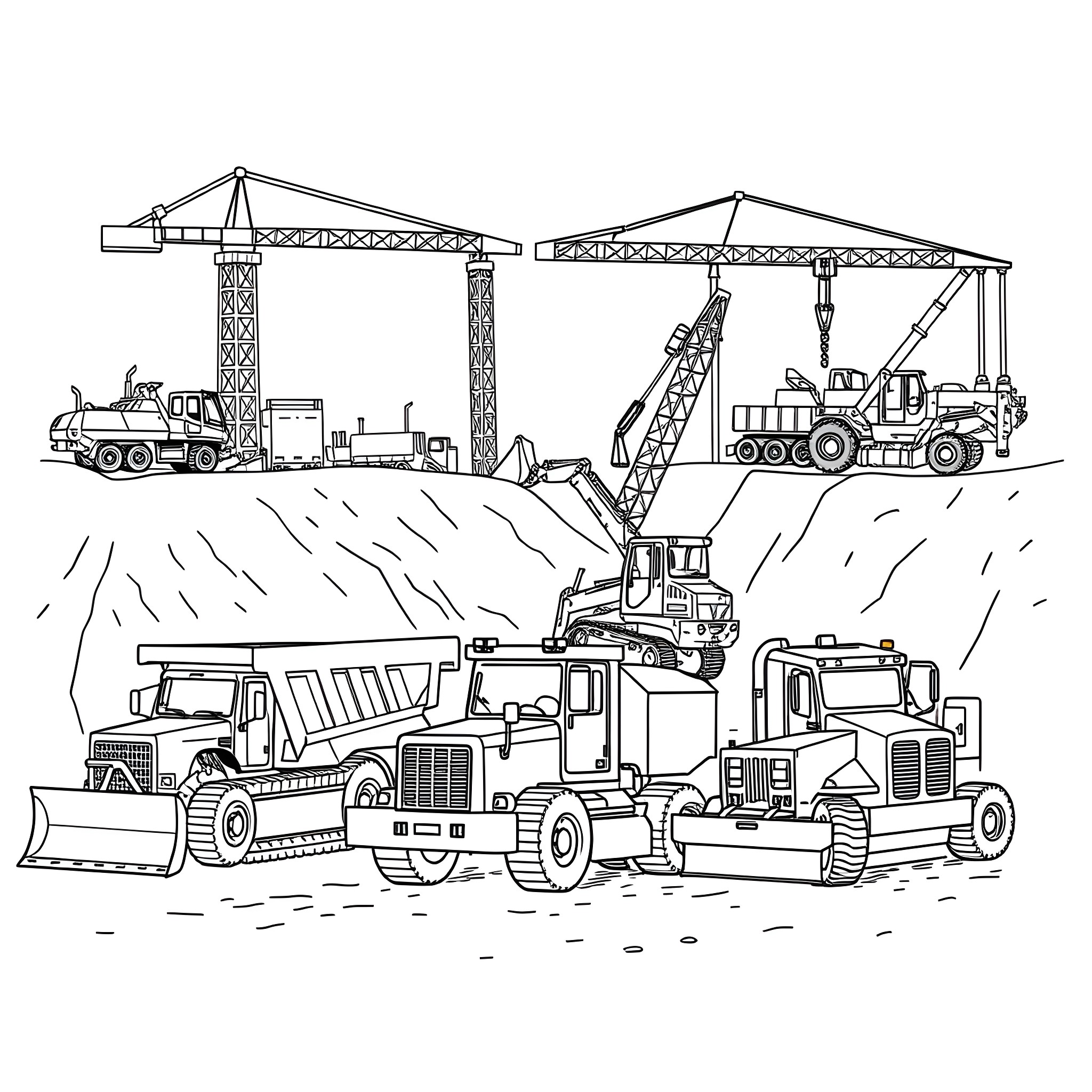 Best Construction Vehicle Coloring Pages (Free Printable PDF)