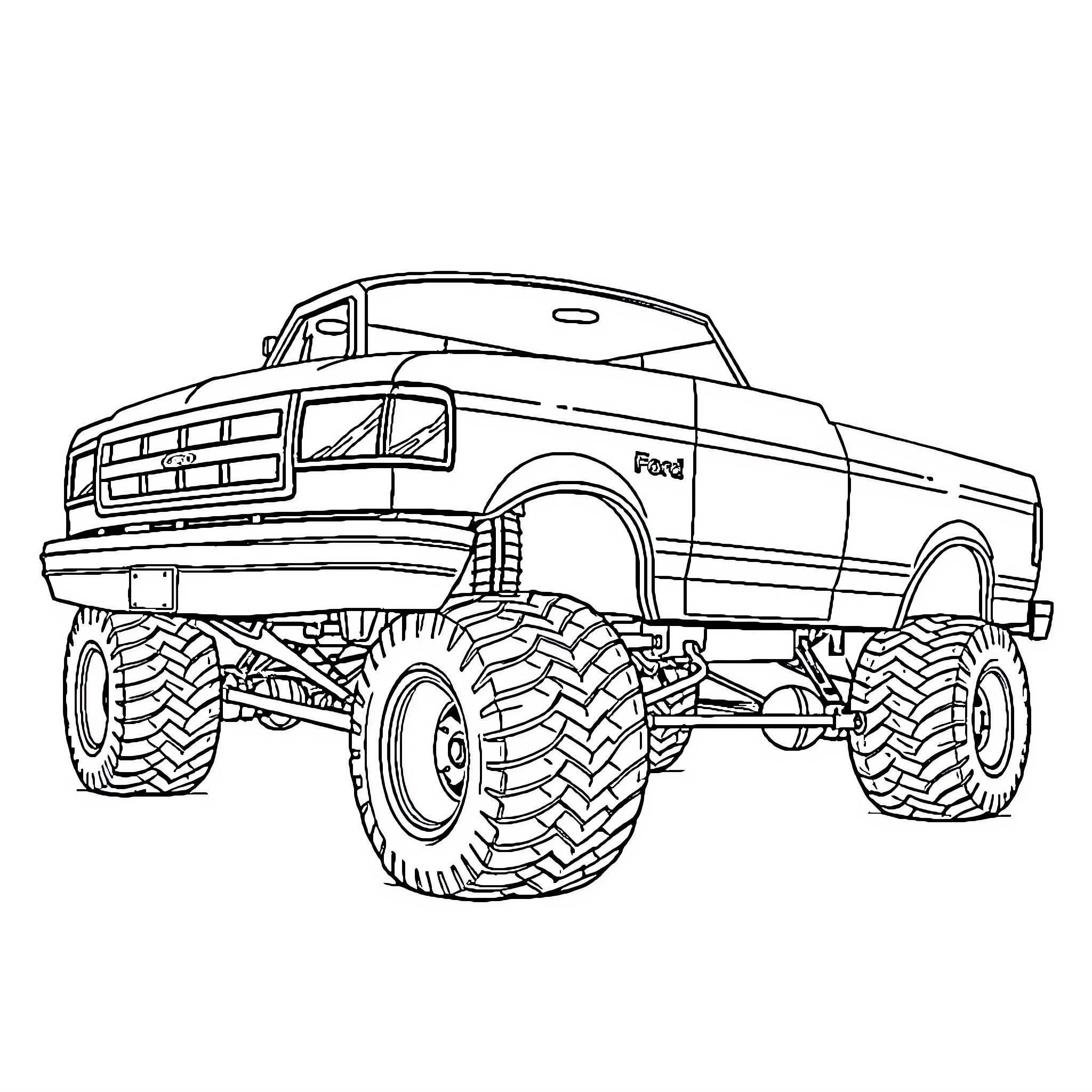 15 Best Ford F150 Coloring Pages (Free Printable PDFs)