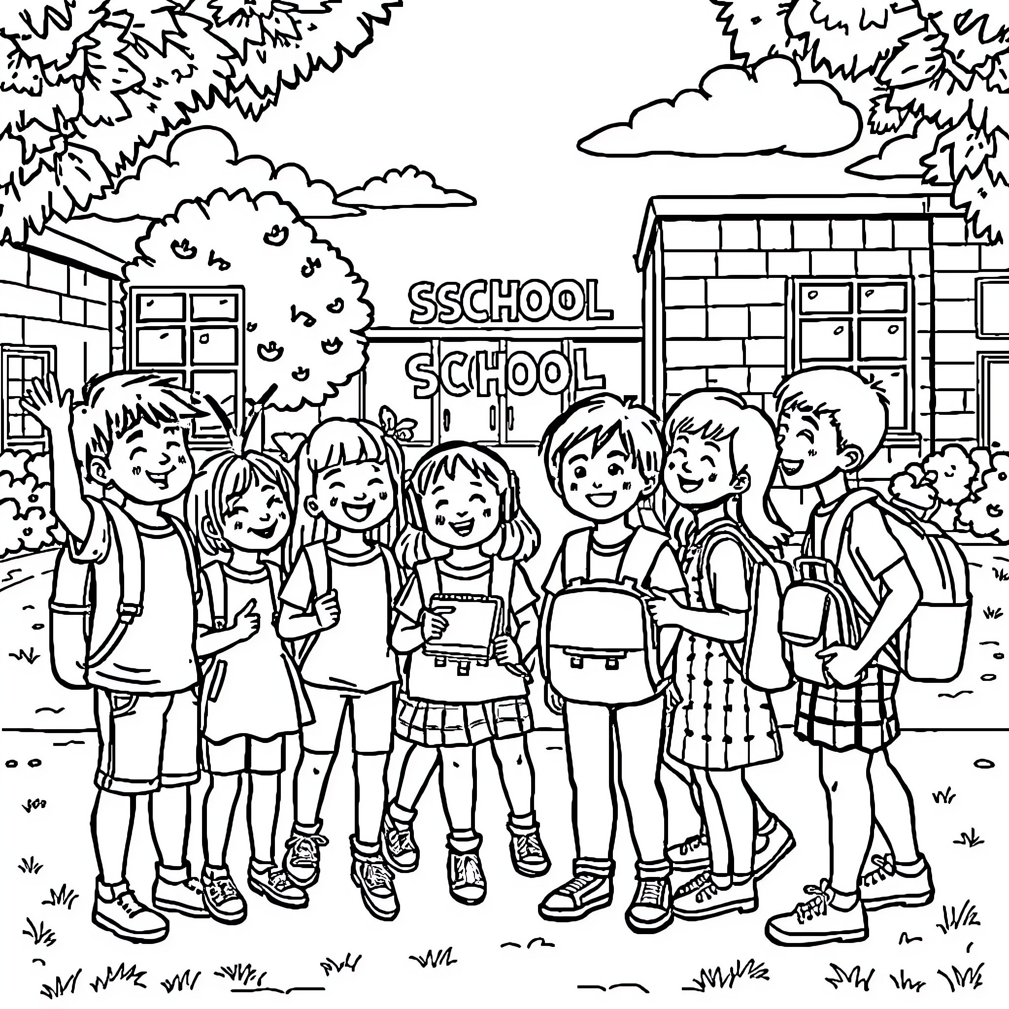 Best School Coloring Pages (Free Printable PDF)
