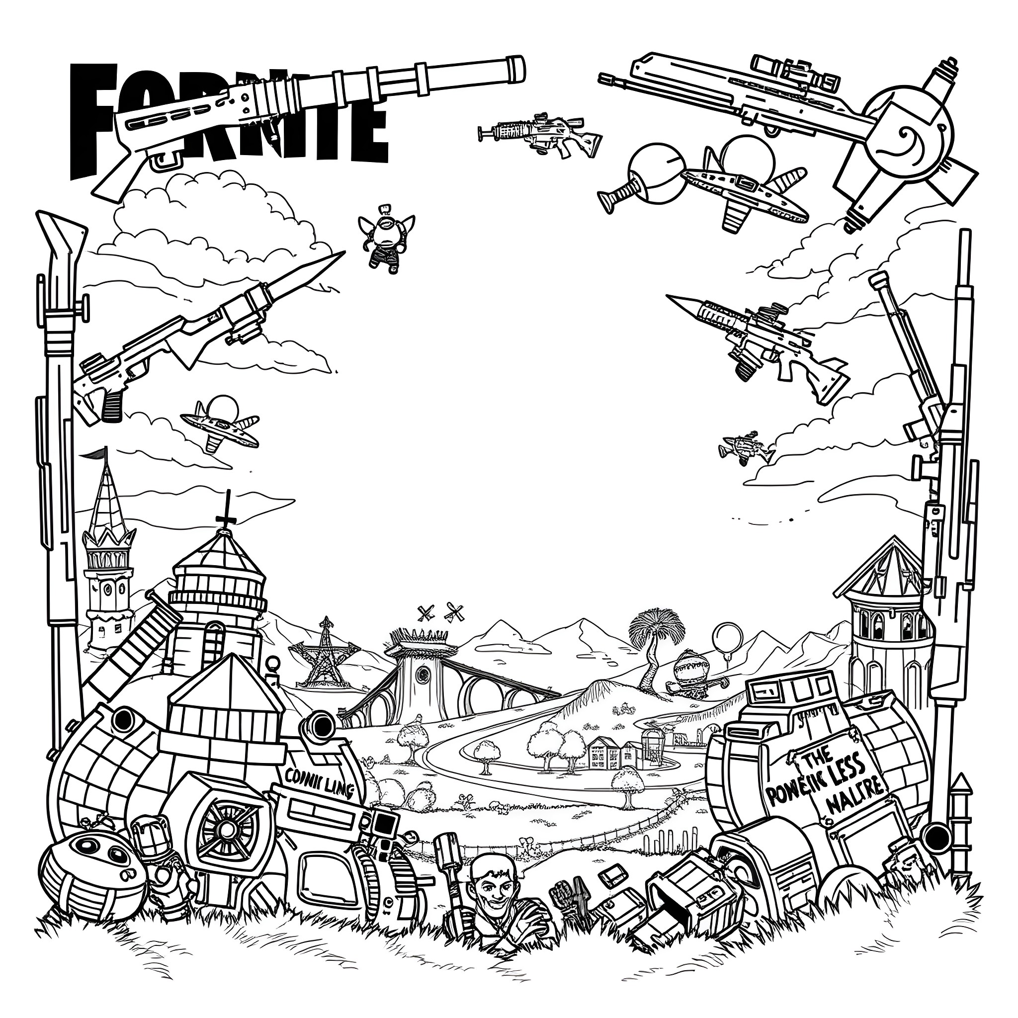 67 Best Fortnite Coloring Pages (Free Printable PDFs)