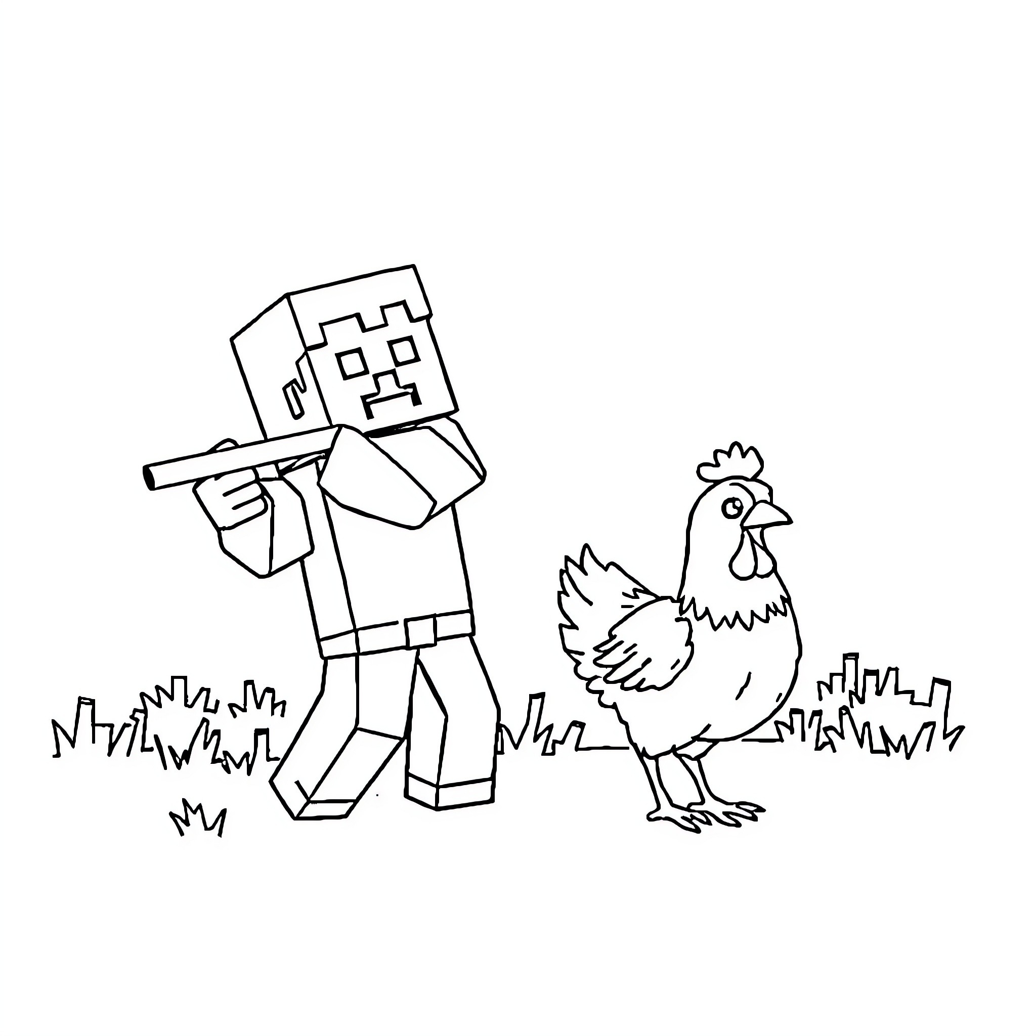 Best Minecraft Steve Coloring Pages (Free Printable PDF)