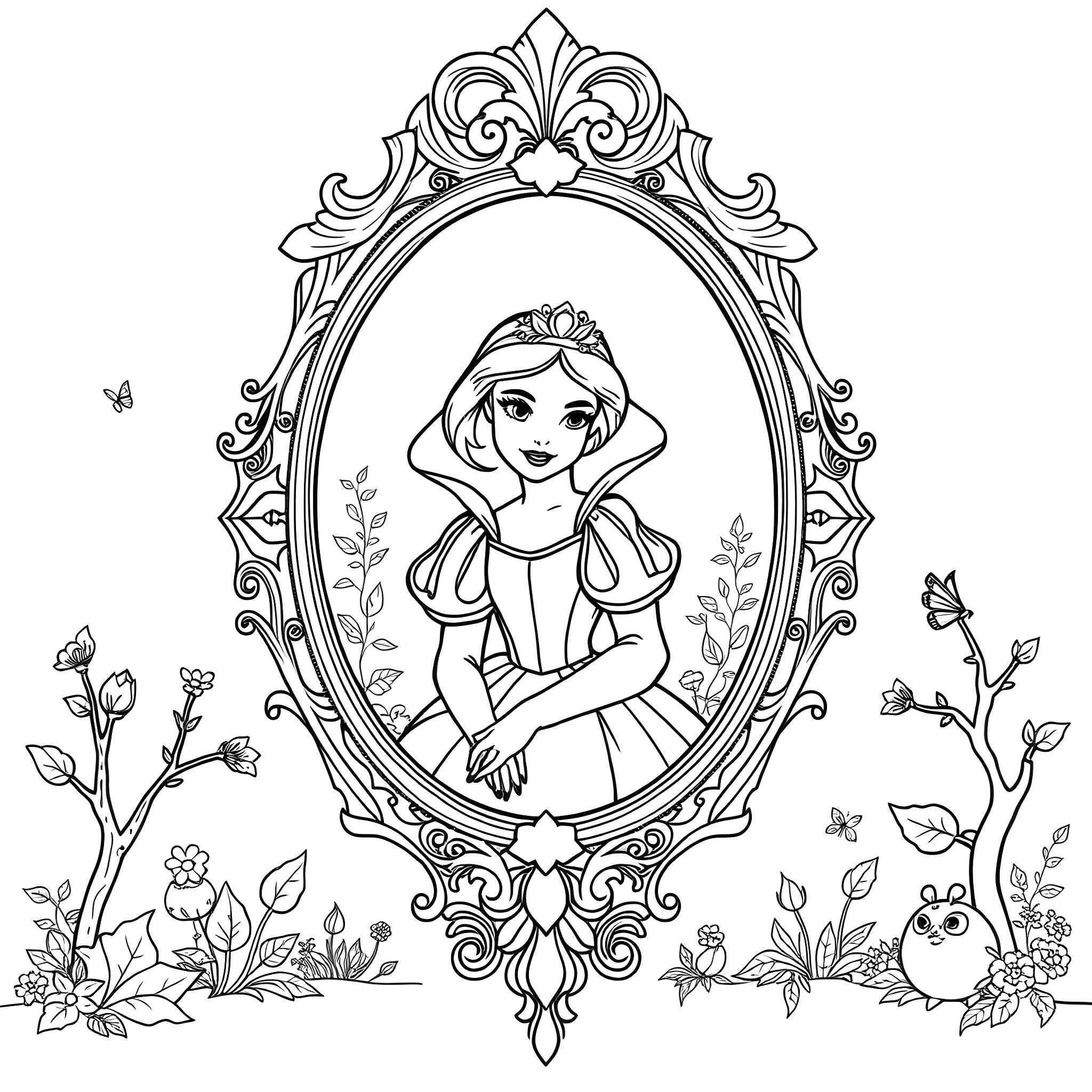 1 Best Magic Mirror Coloring Pages (Free Printable PDFs)