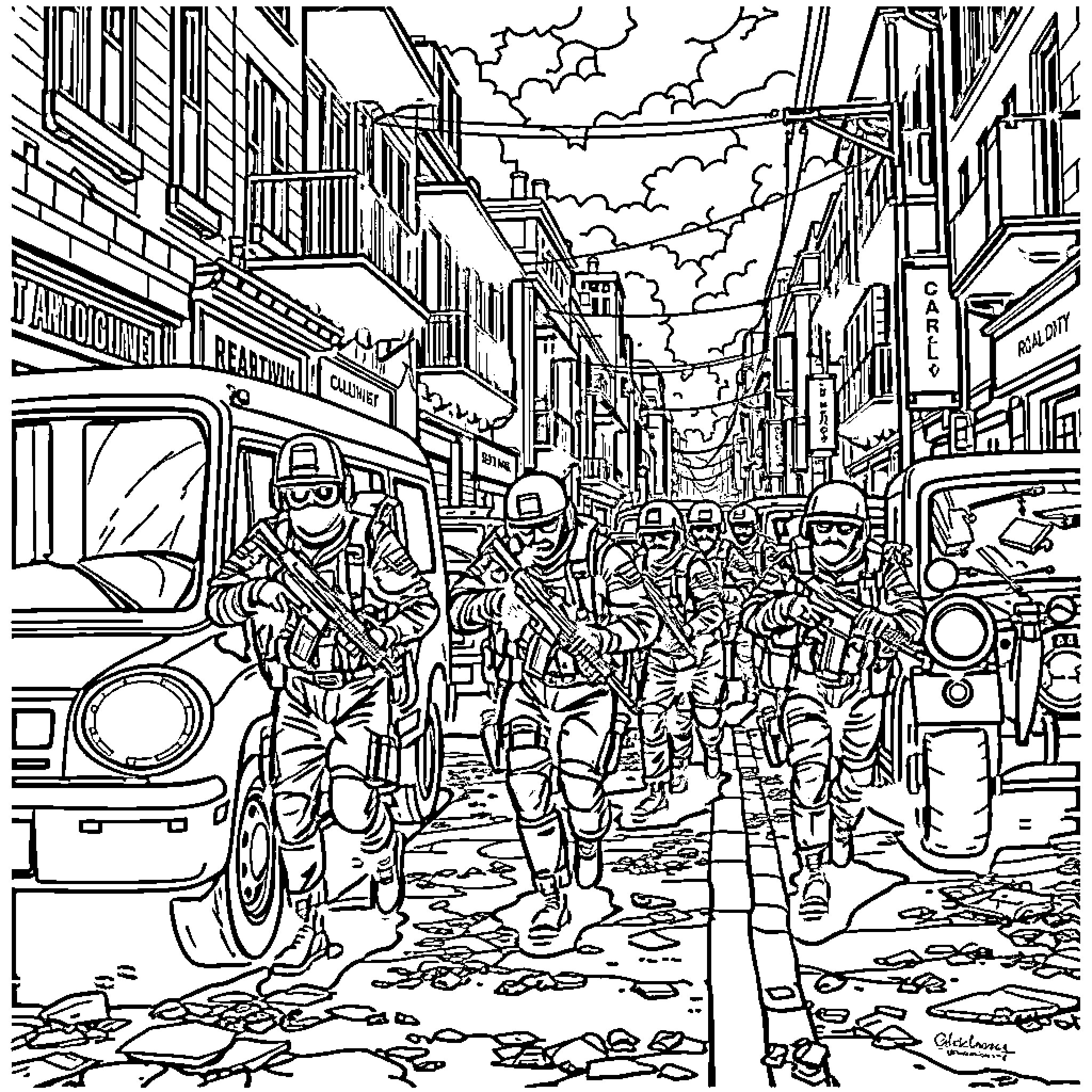 Best Roadblock Coloring Pages (Free Printable PDF)