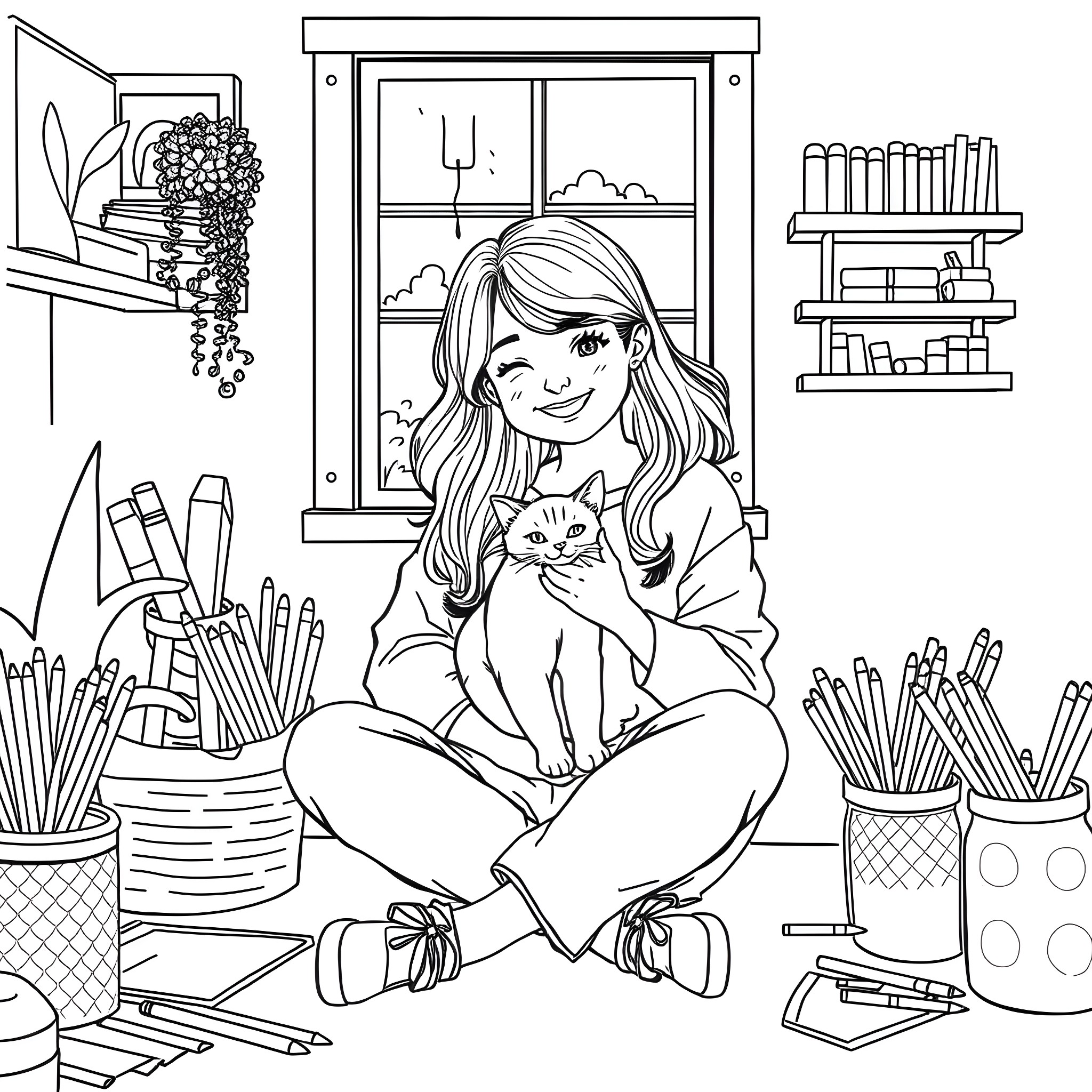 243 Best Girl Coloring Pages (Free Printable PDFs)
