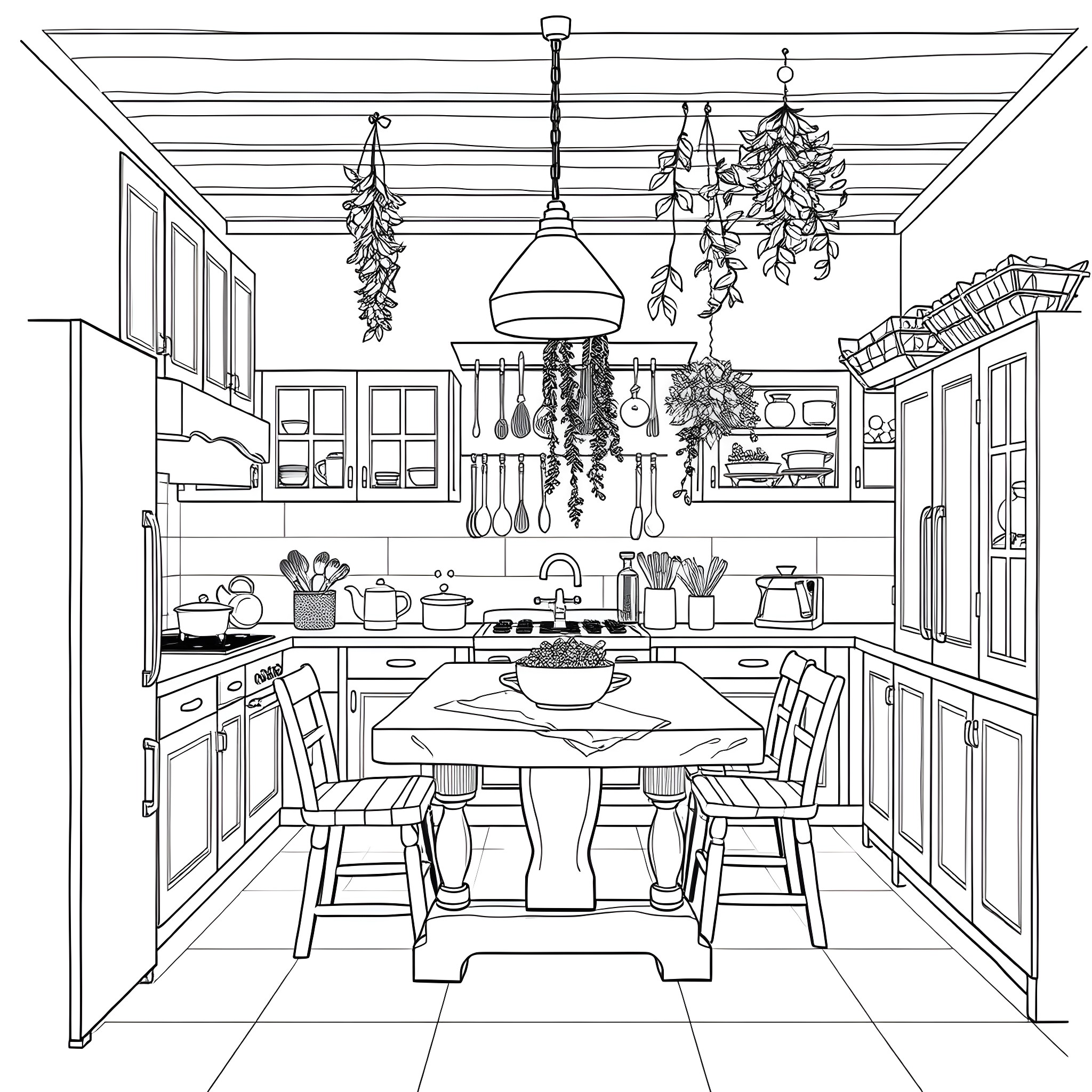 Best Kitchen Coloring Pages (Free Printable PDF)