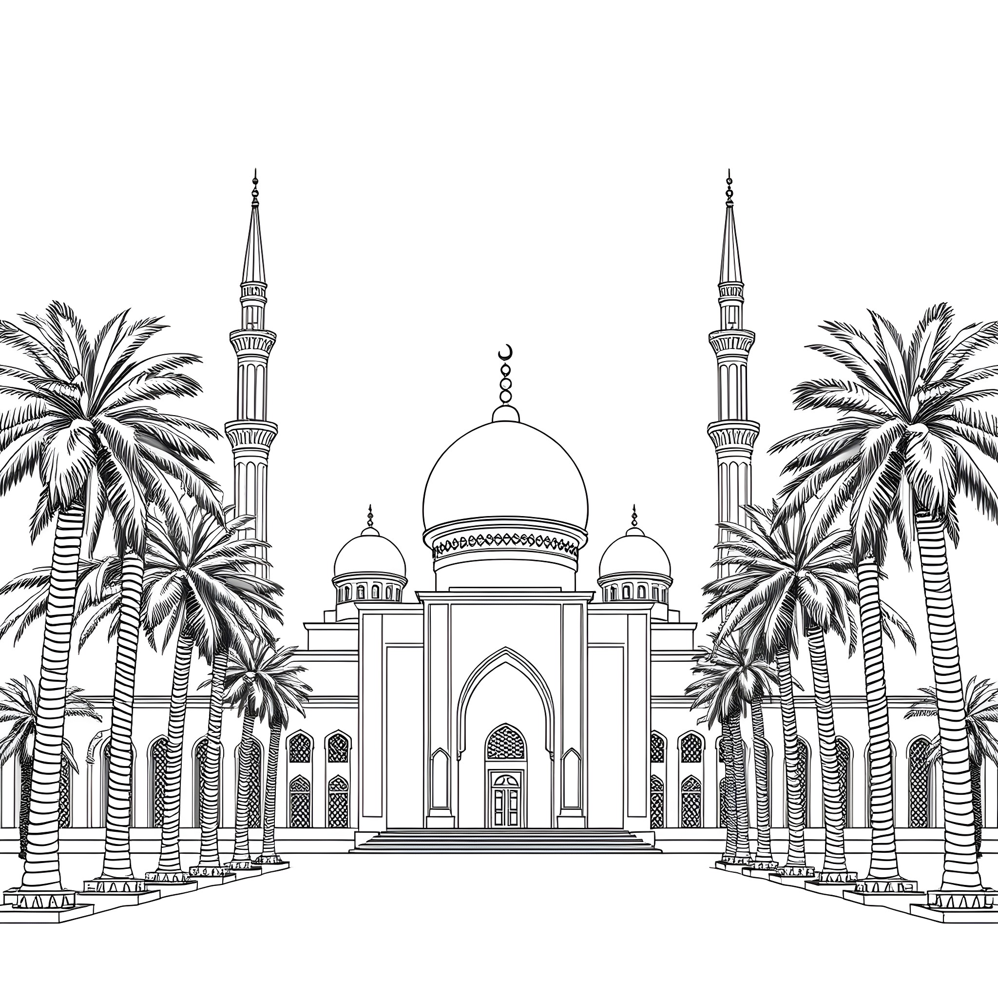 Best Mosque Coloring Pages (Free Printable PDF)