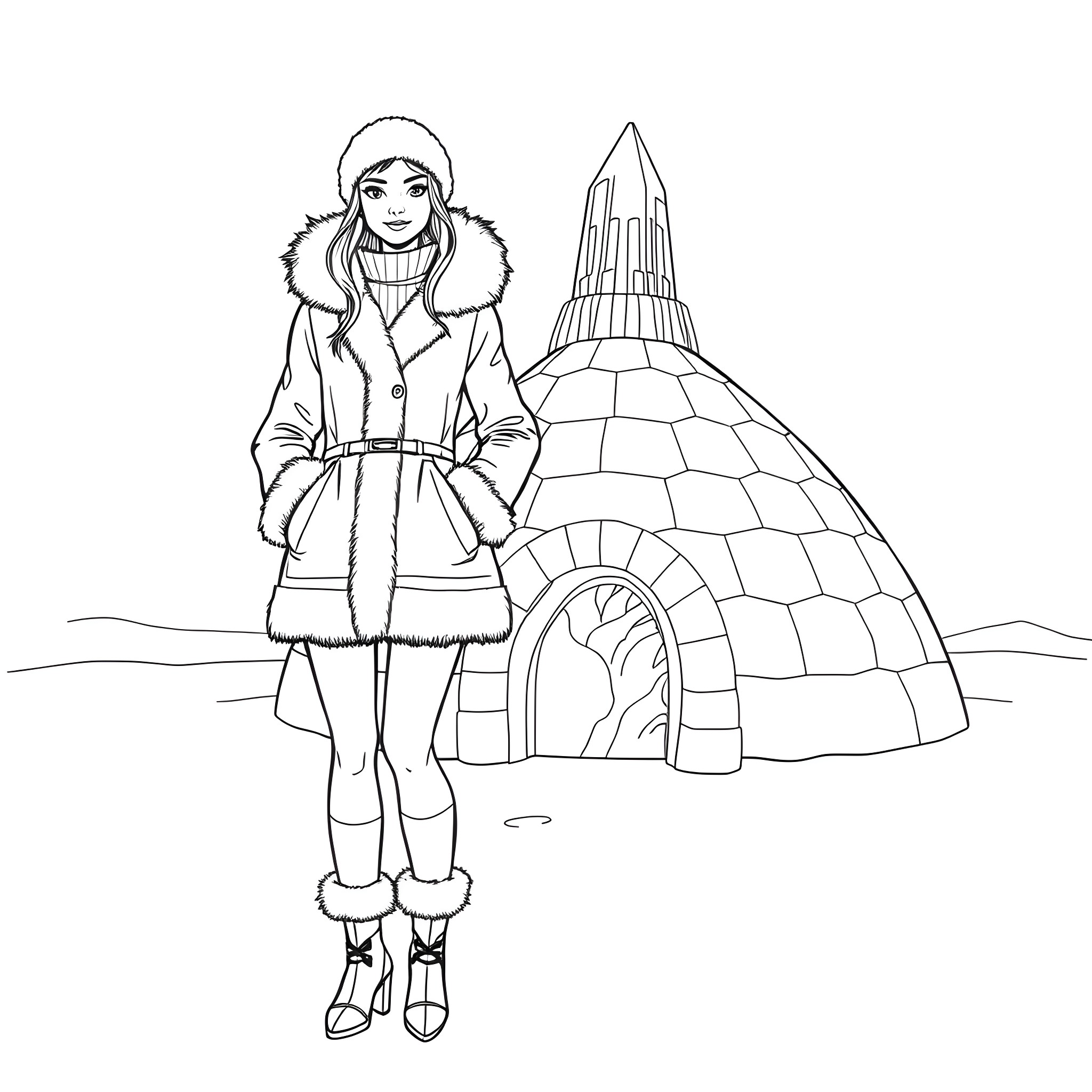 4 Best Eskimo Coloring Pages (Free Printable PDFs)