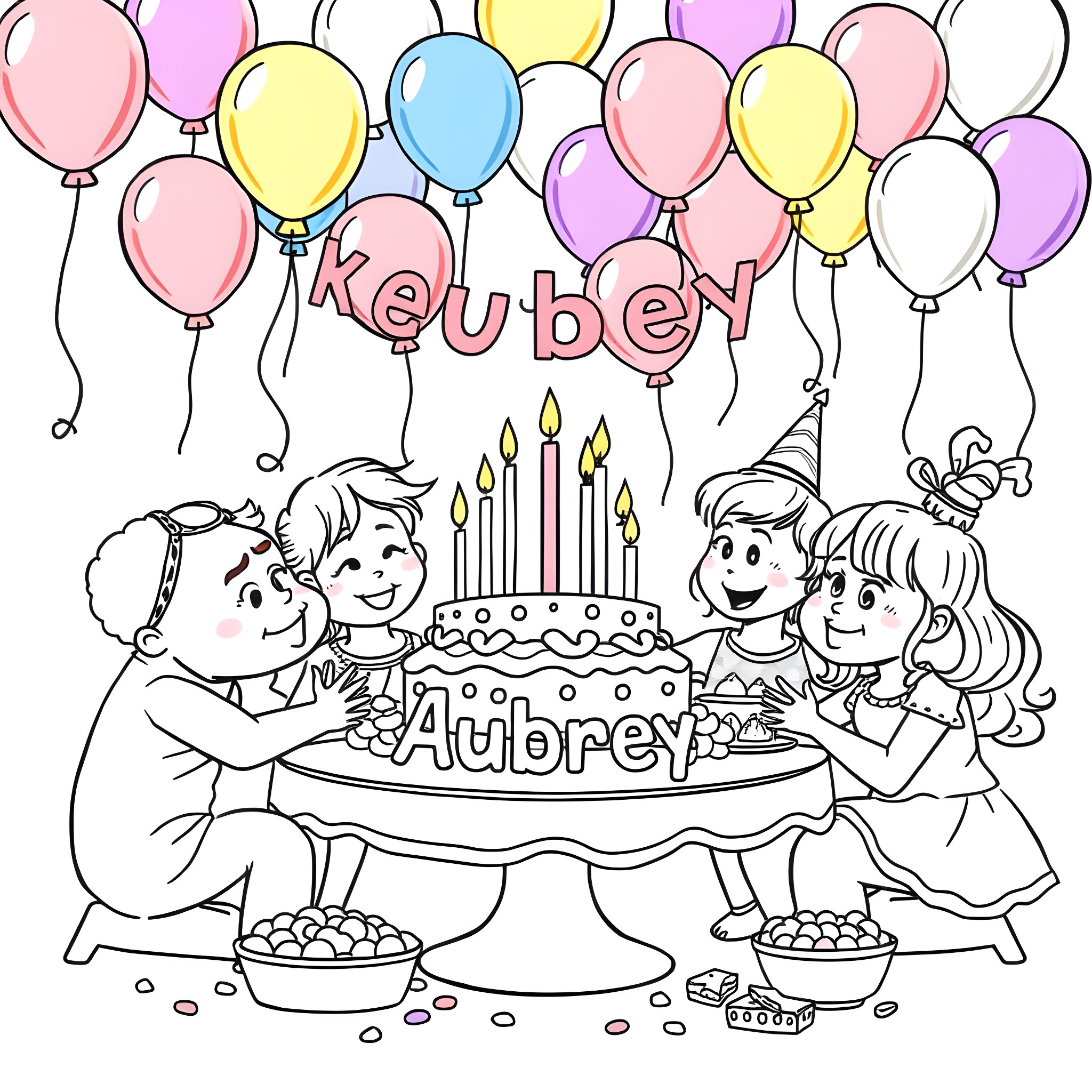 7 Best Birthday Party Coloring Pages (Free Printable PDFs)