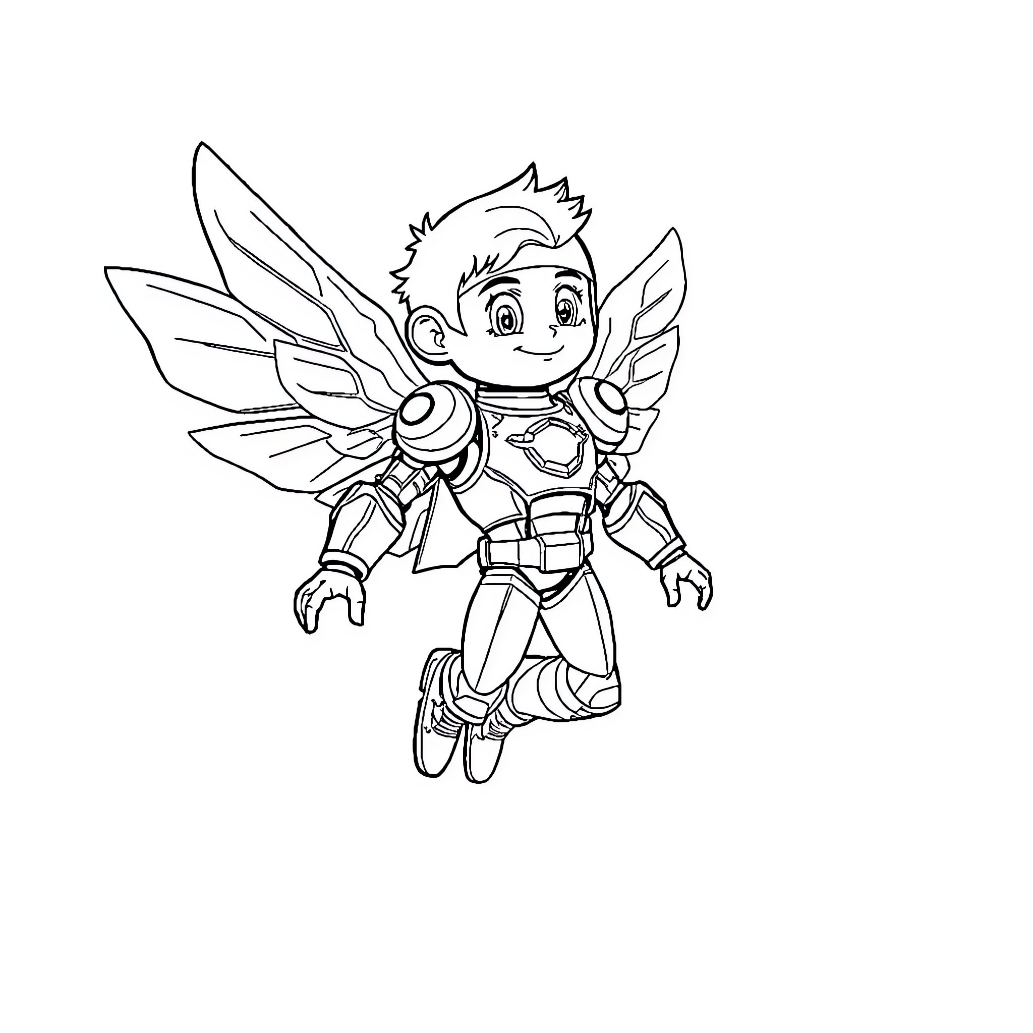 Best Flying Boy Coloring Pages (Free Printable PDF)