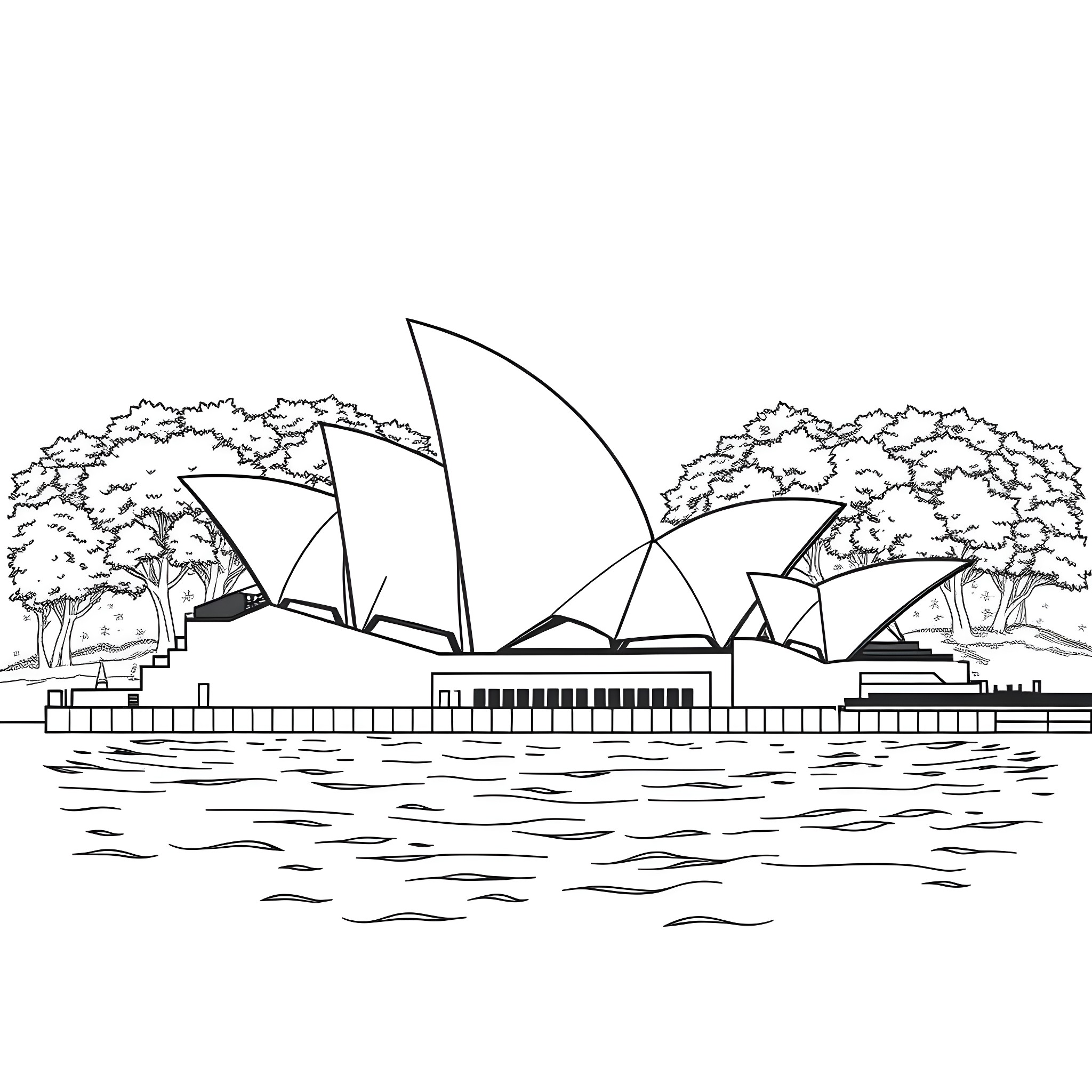 Best Sydney Opera House Coloring Pages (Free Printable PDF)