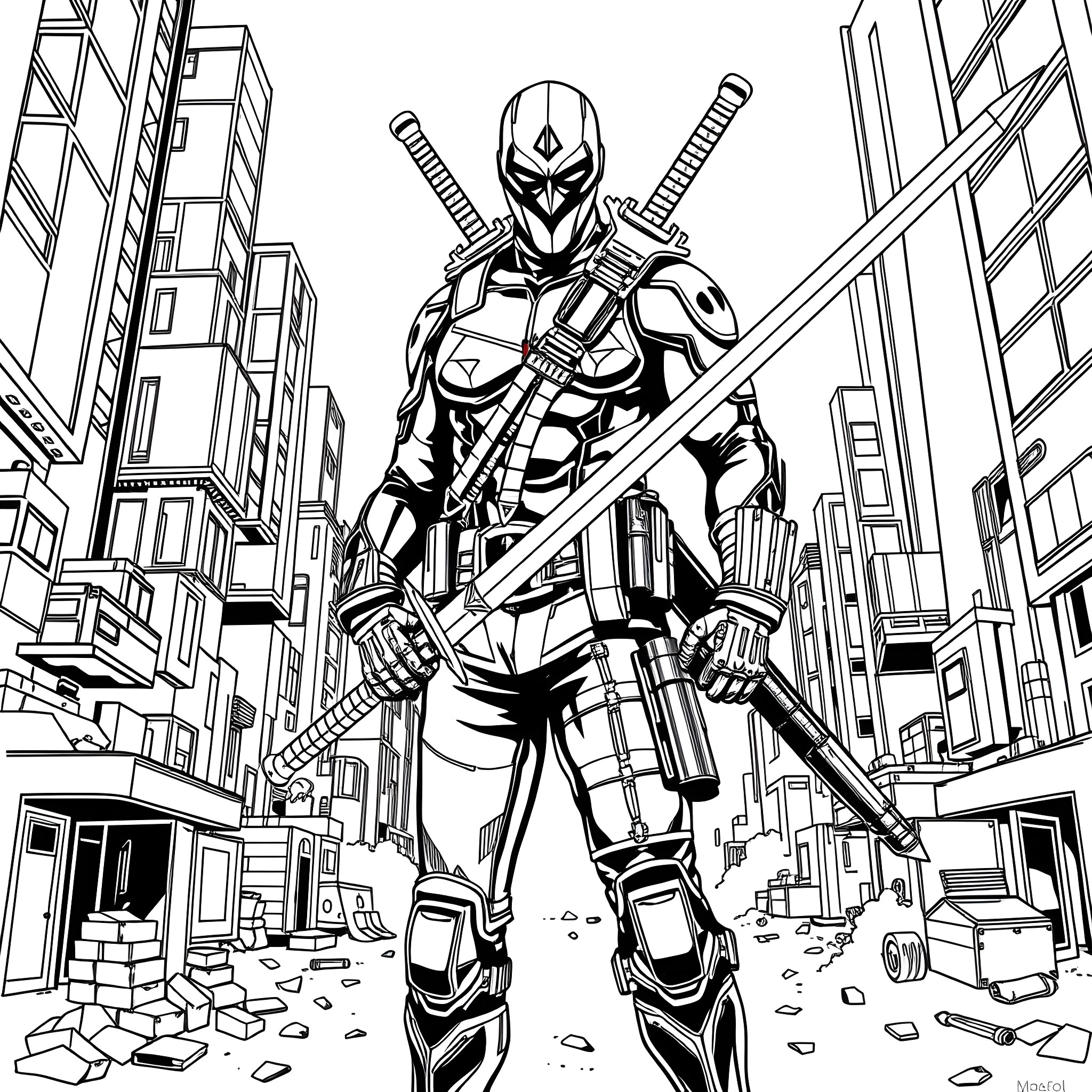 19 Best Deathstroke Coloring Pages (Free Printable PDFs)