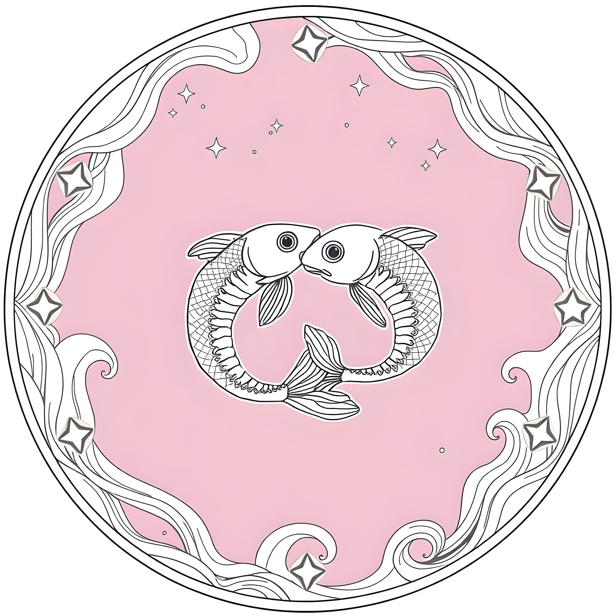 Best Pisces Coloring Pages (Free Printable PDF)