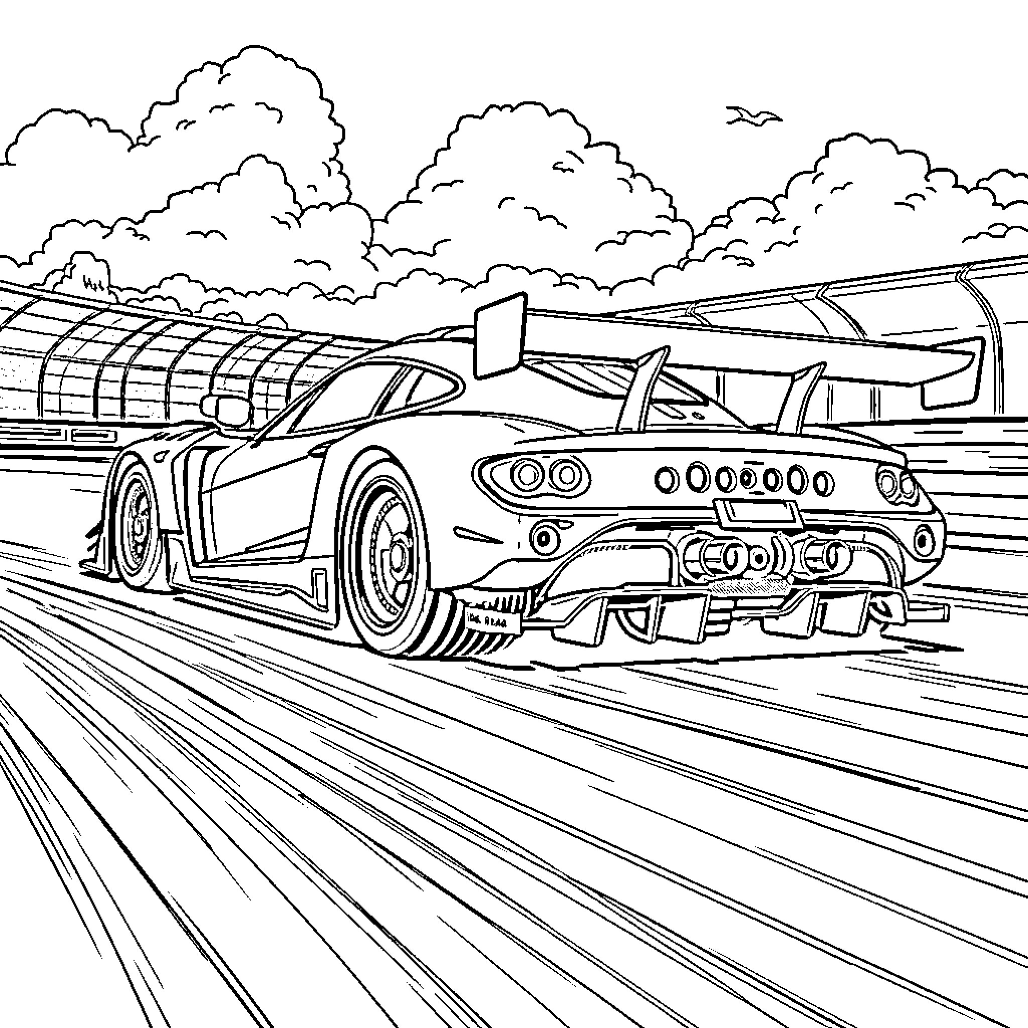 Best Race Car Coloring Pages (Free Printable PDF)