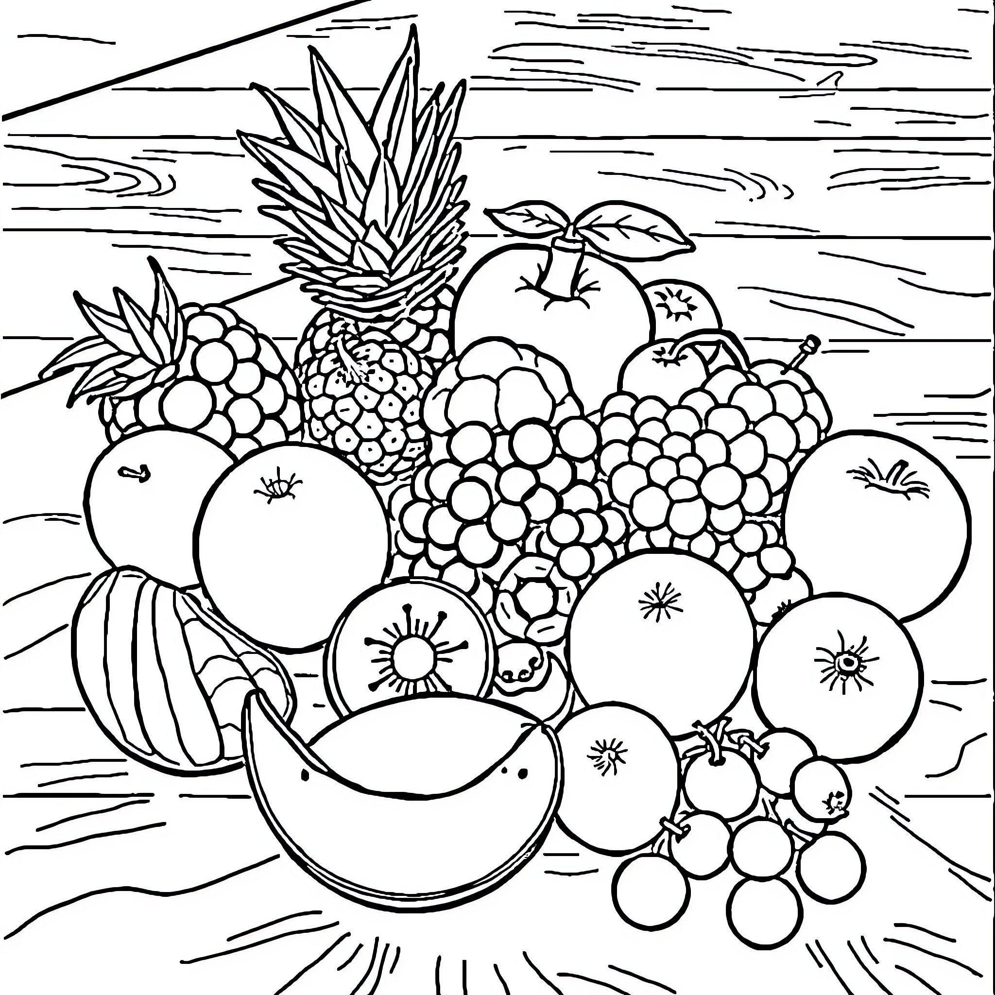 Best Fruit Coloring Pages (Free Printable PDF)