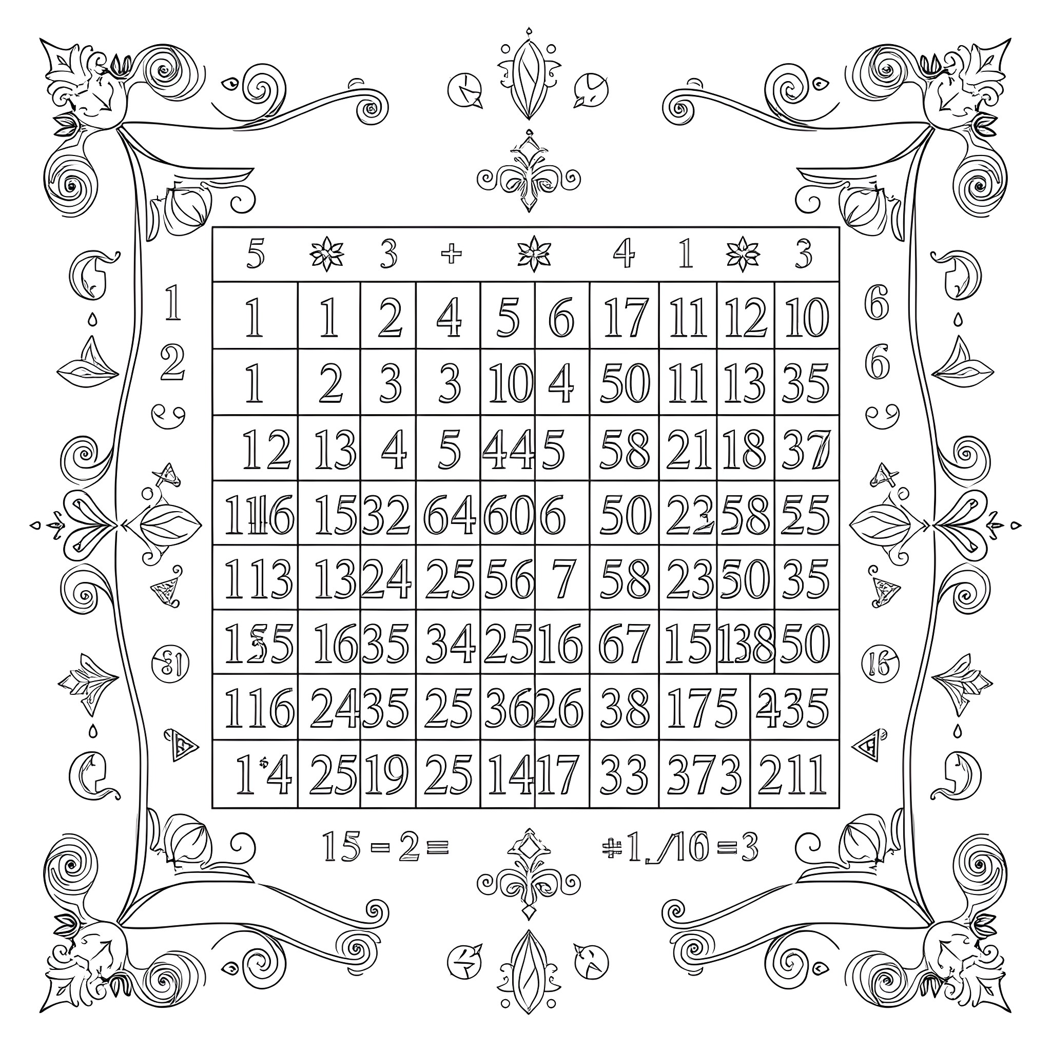 4 Best Multiplication Chart Coloring Pages (Free Printable PDFs)