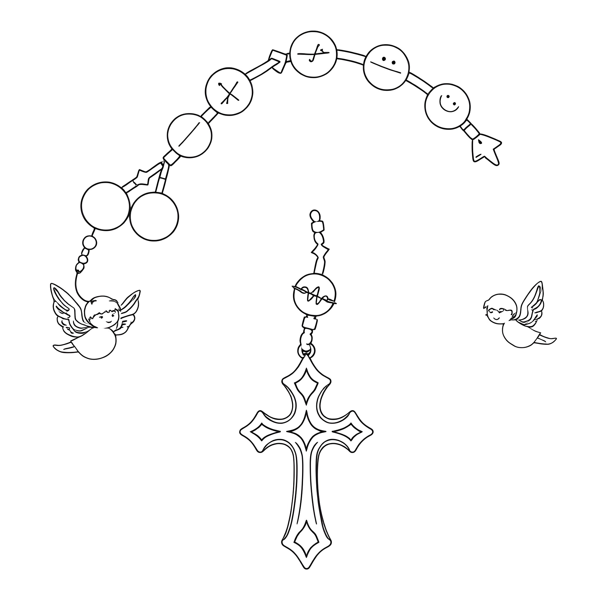 Best Rosary Coloring Pages (Free Printable PDF)