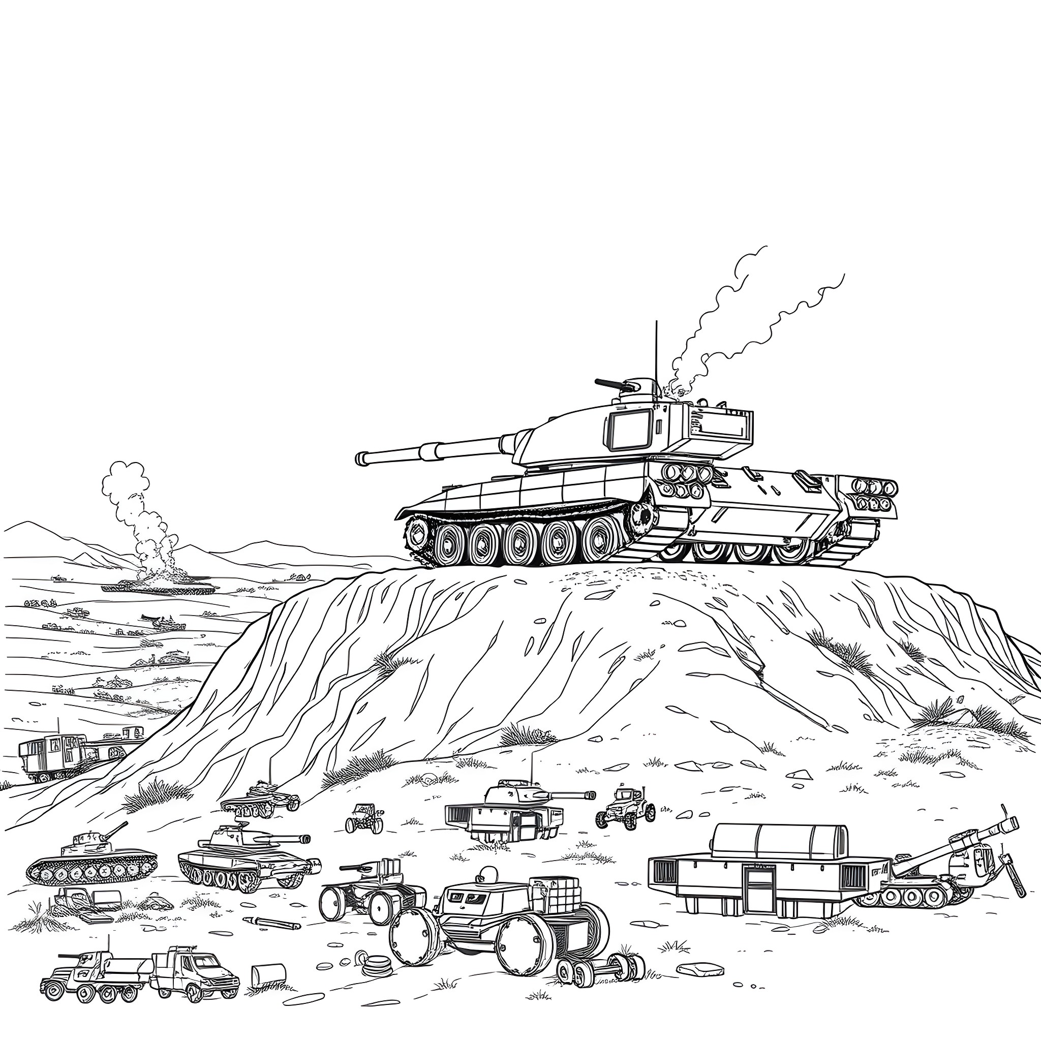 62 Best Tank Coloring Pages (Free Printable PDFs)