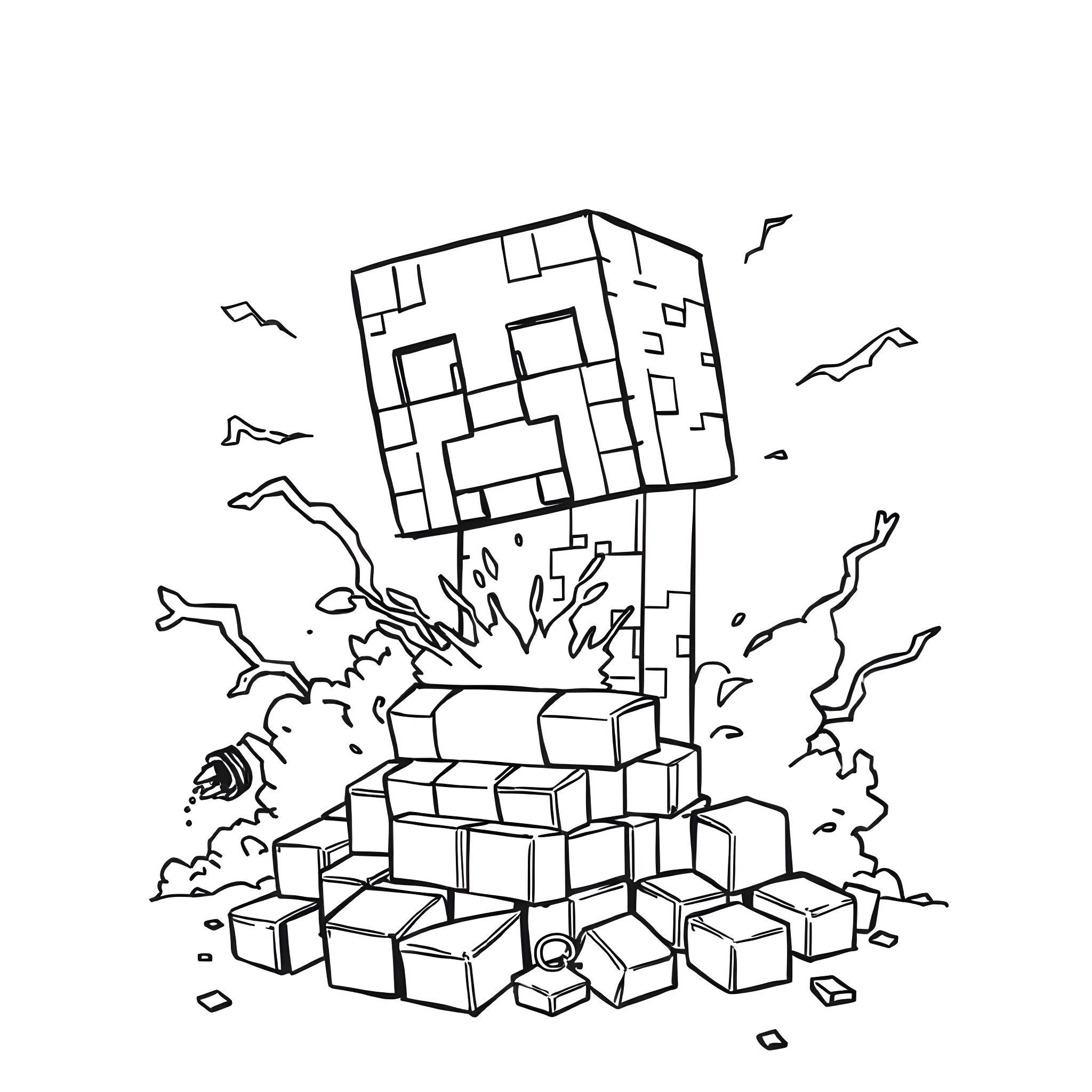 191 Best Creeper Coloring Pages (Free Printable PDFs)