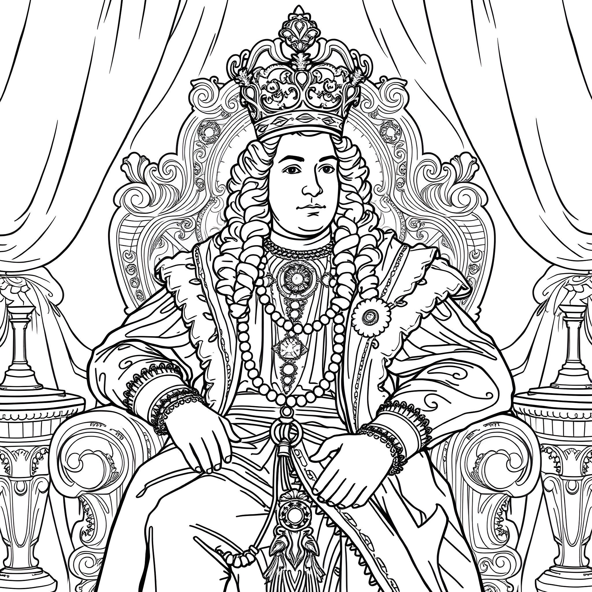 1 Best King Louis XIV Coloring Pages (Free Printable PDFs)