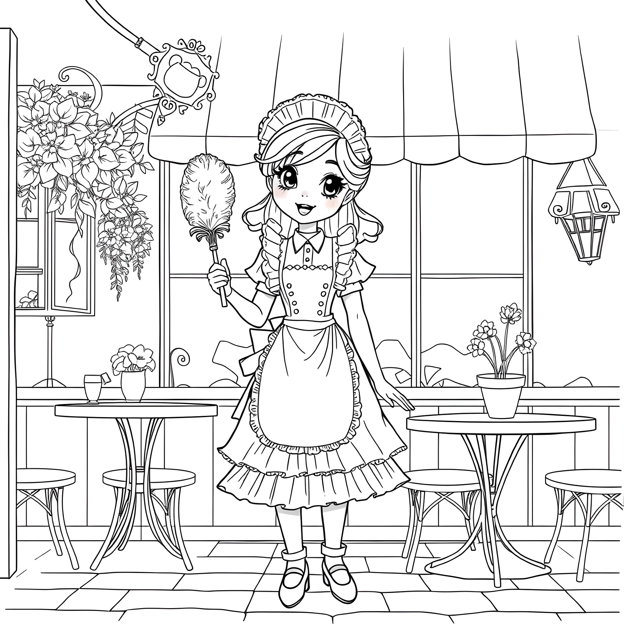 8 Best Maid Coloring Pages (Free Printable PDFs)