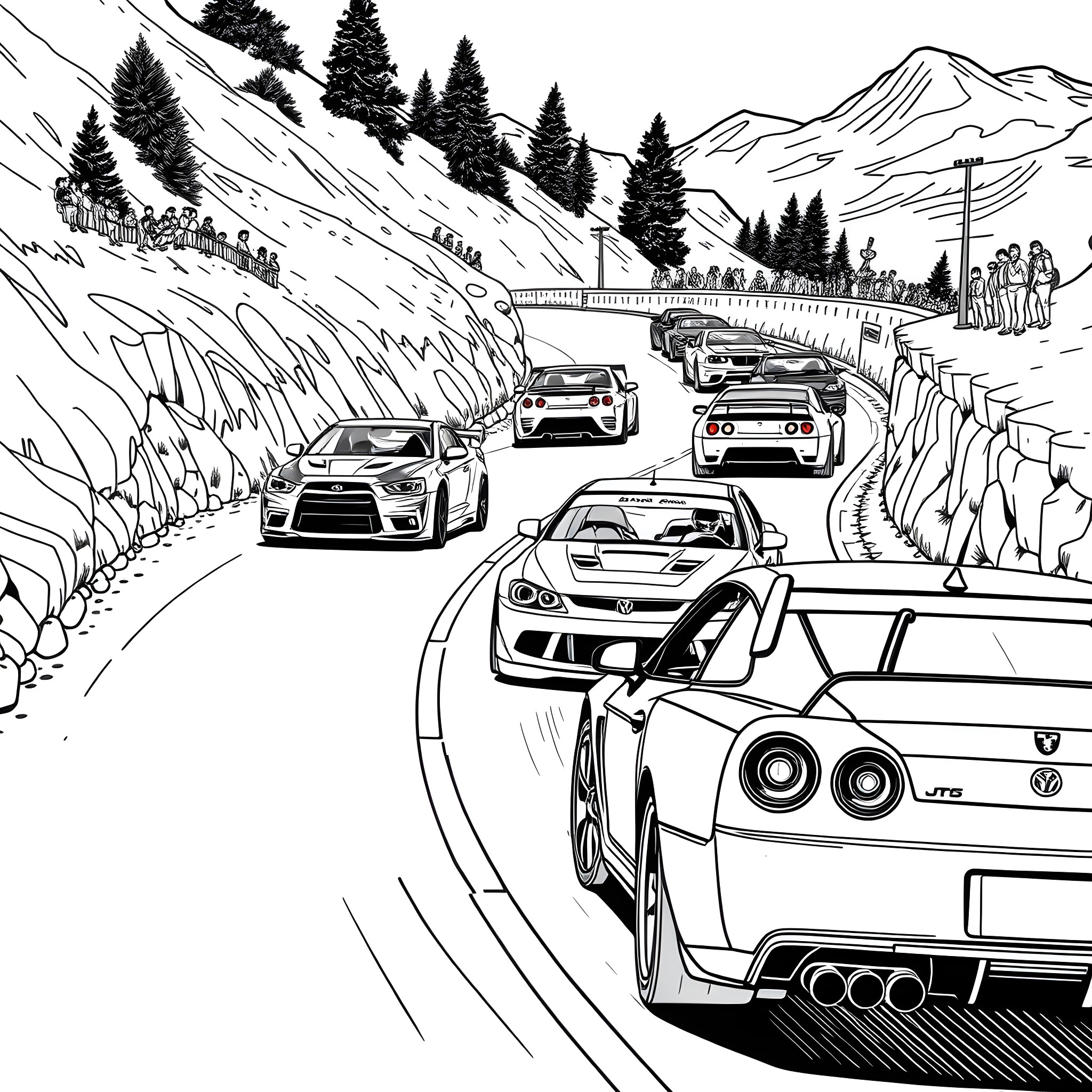 Best JDM Car Coloring Pages (Free Printable PDF)