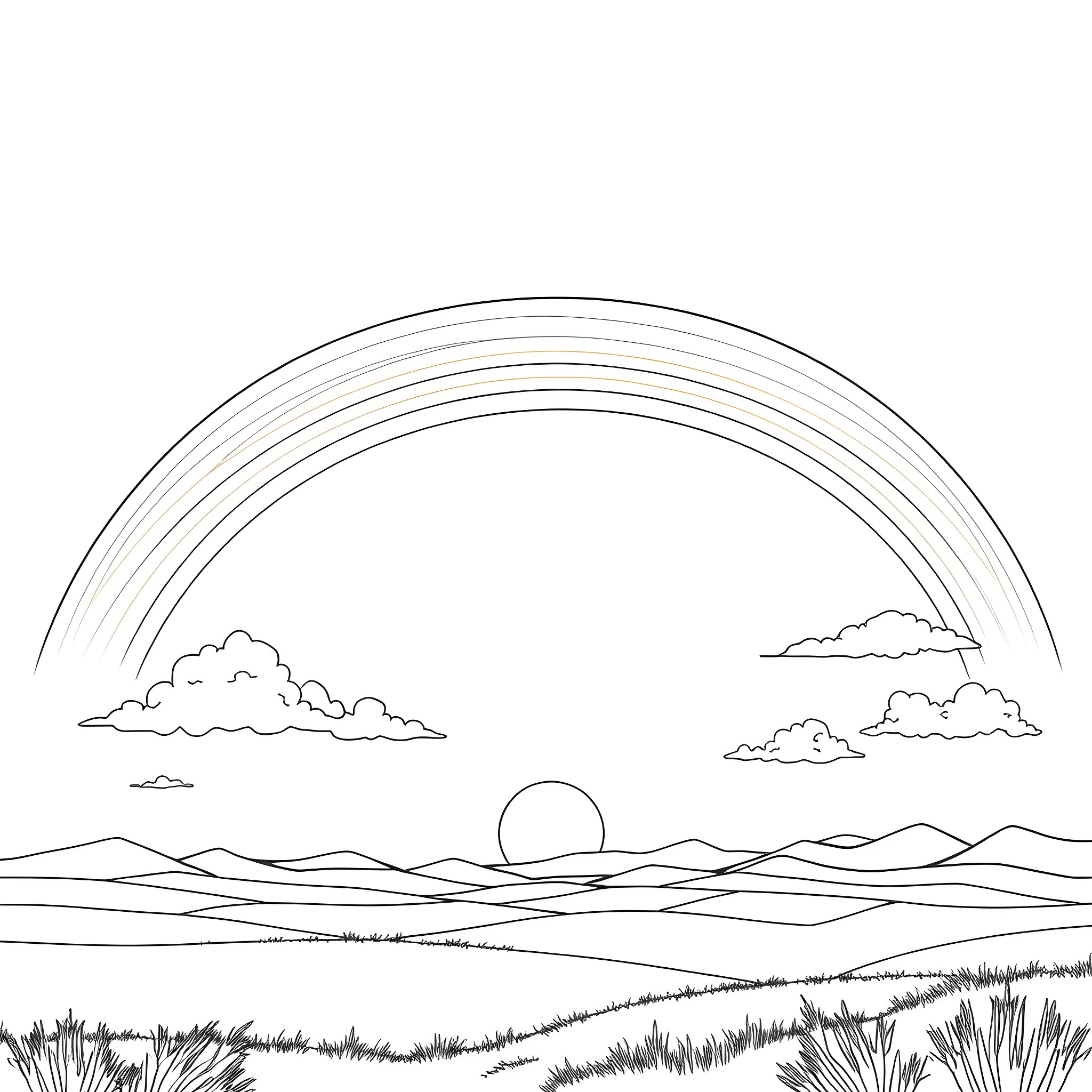 Best Rainbow Coloring Pages (Free Printable PDF)