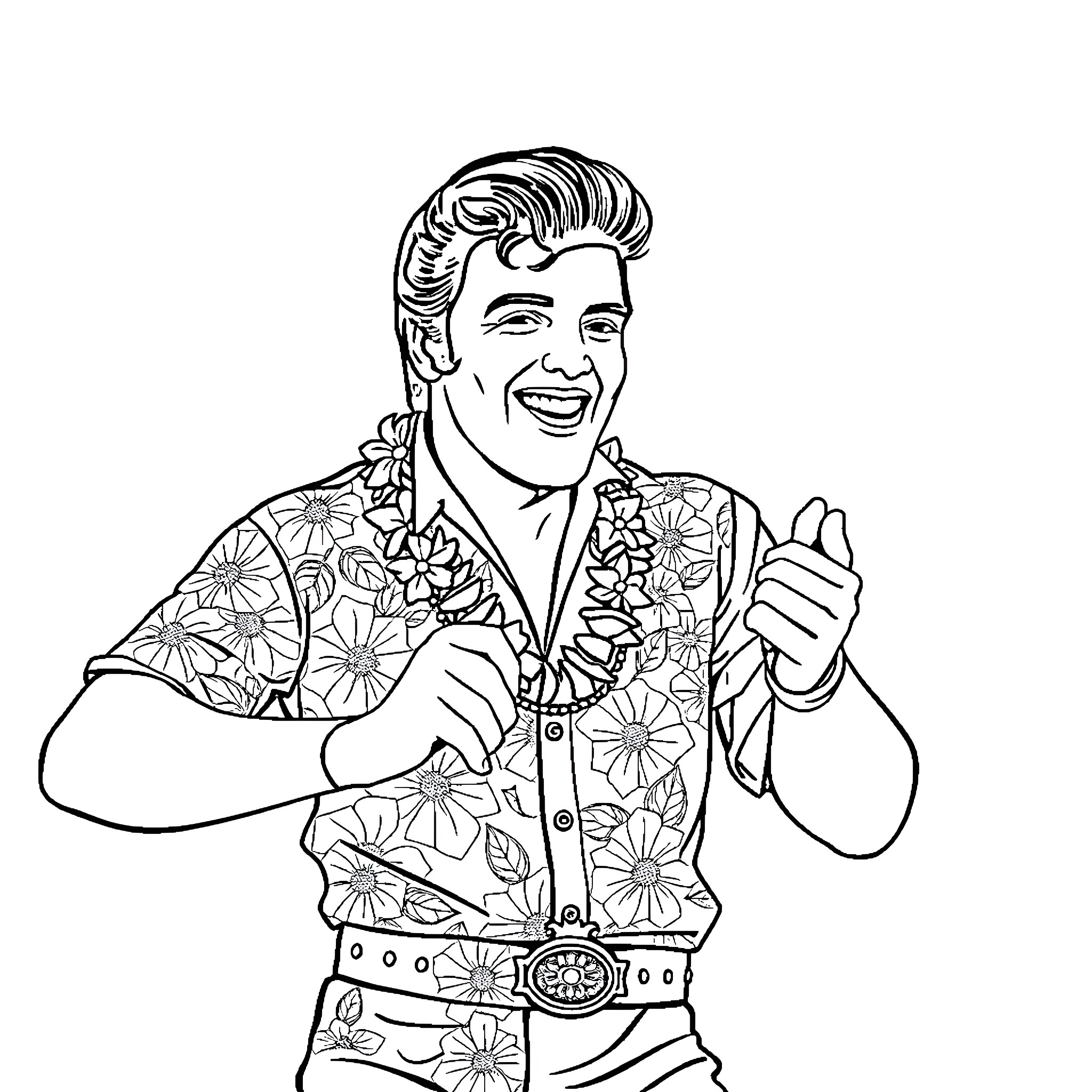 Best Elvis Coloring Pages (Free Printable PDF)