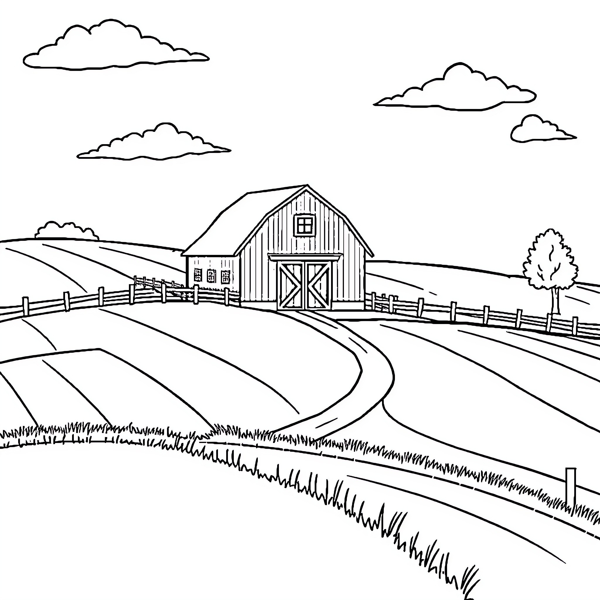 Best Farm Coloring Pages (Free Printable PDF)
