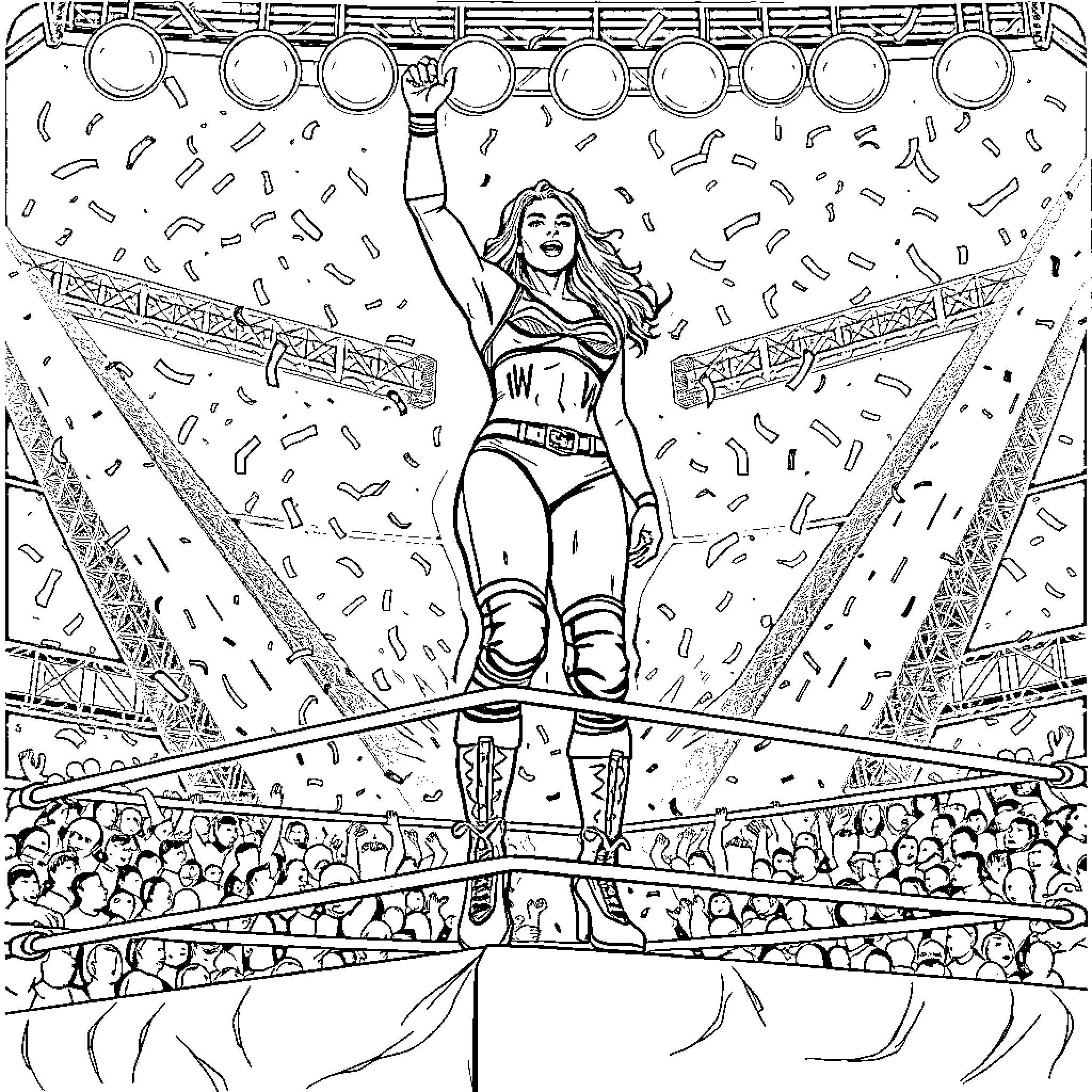 Best Wrestler Coloring Pages (Free Printable PDF)