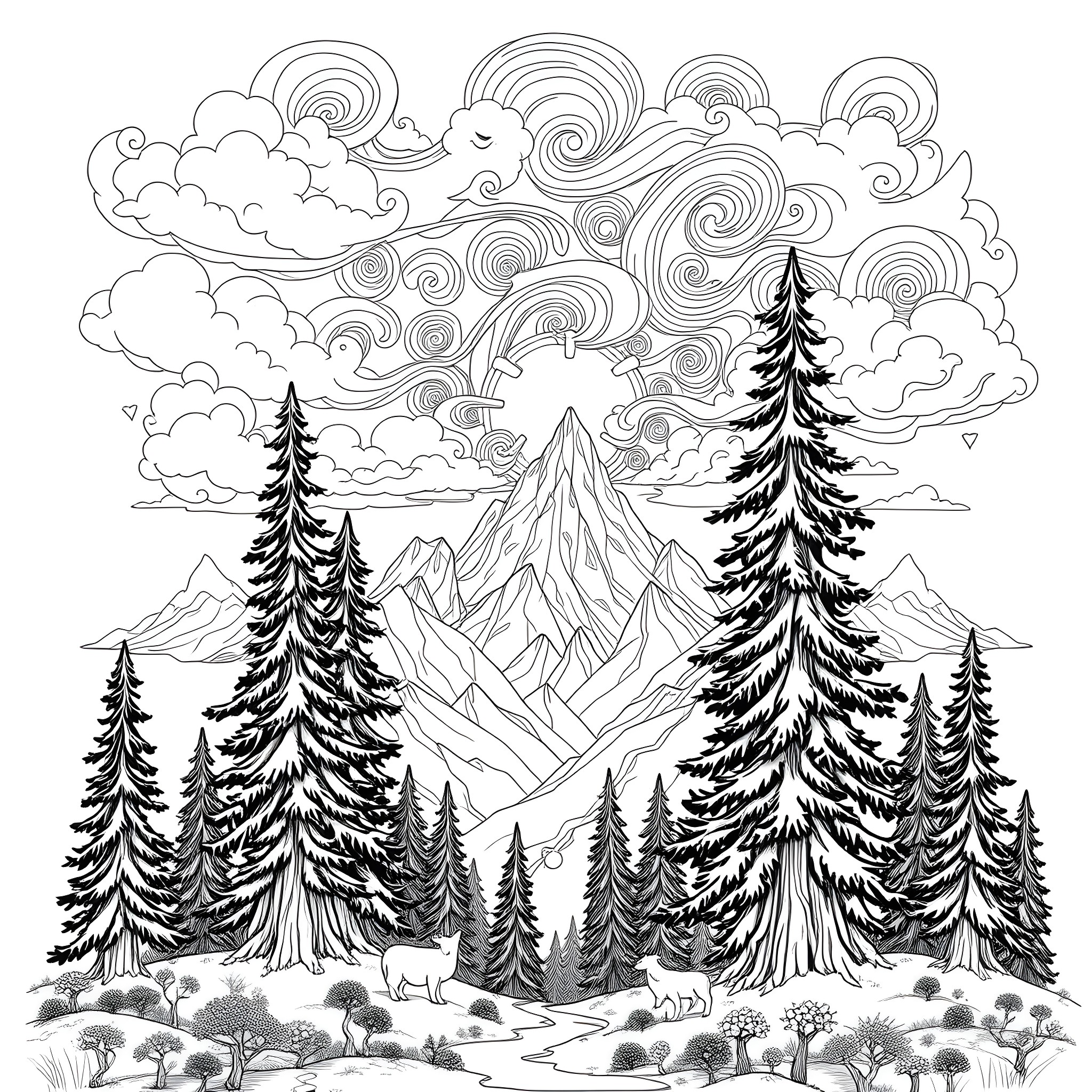 Best Nature Coloring Pages (Free Printable PDF)