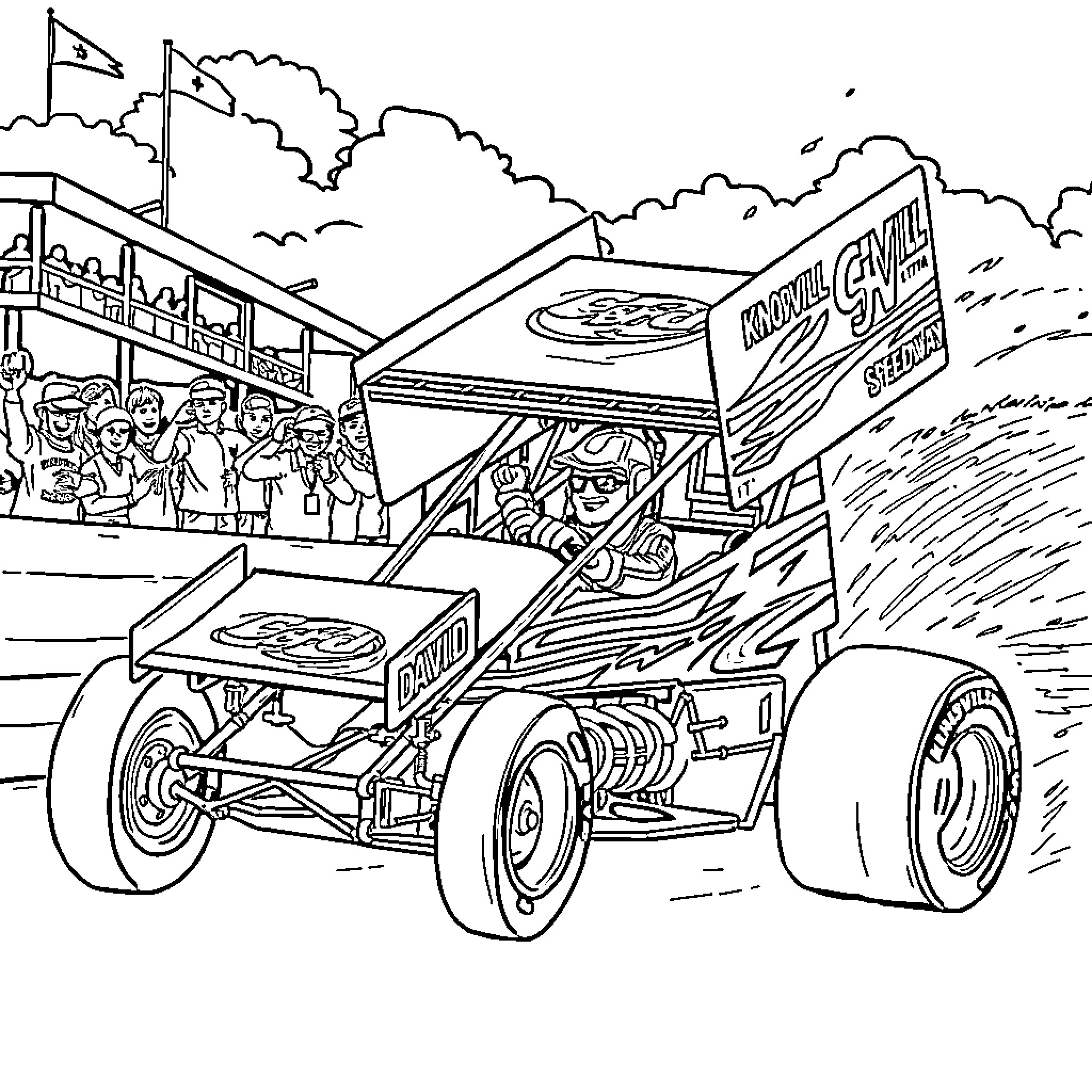 Best Sprint Car Coloring Pages (Free Printable PDF)