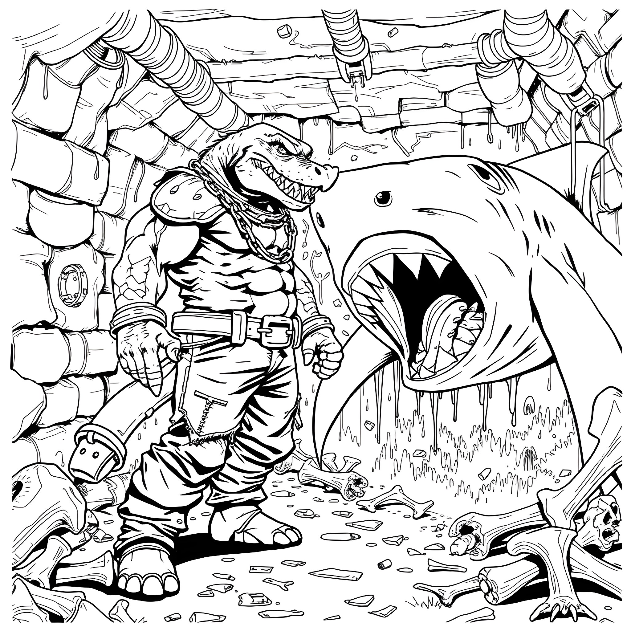 47 Best Killer Croc Coloring Pages (Free Printable PDFs)