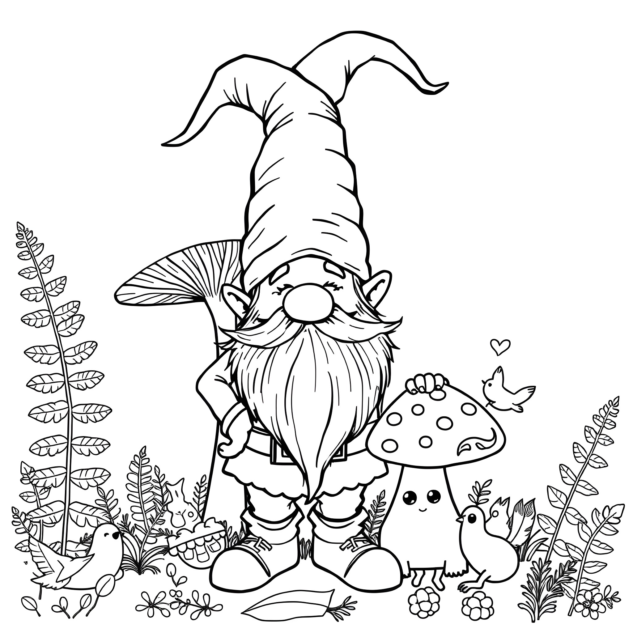 135 Best Gnome Coloring Pages (Free Printable PDFs)