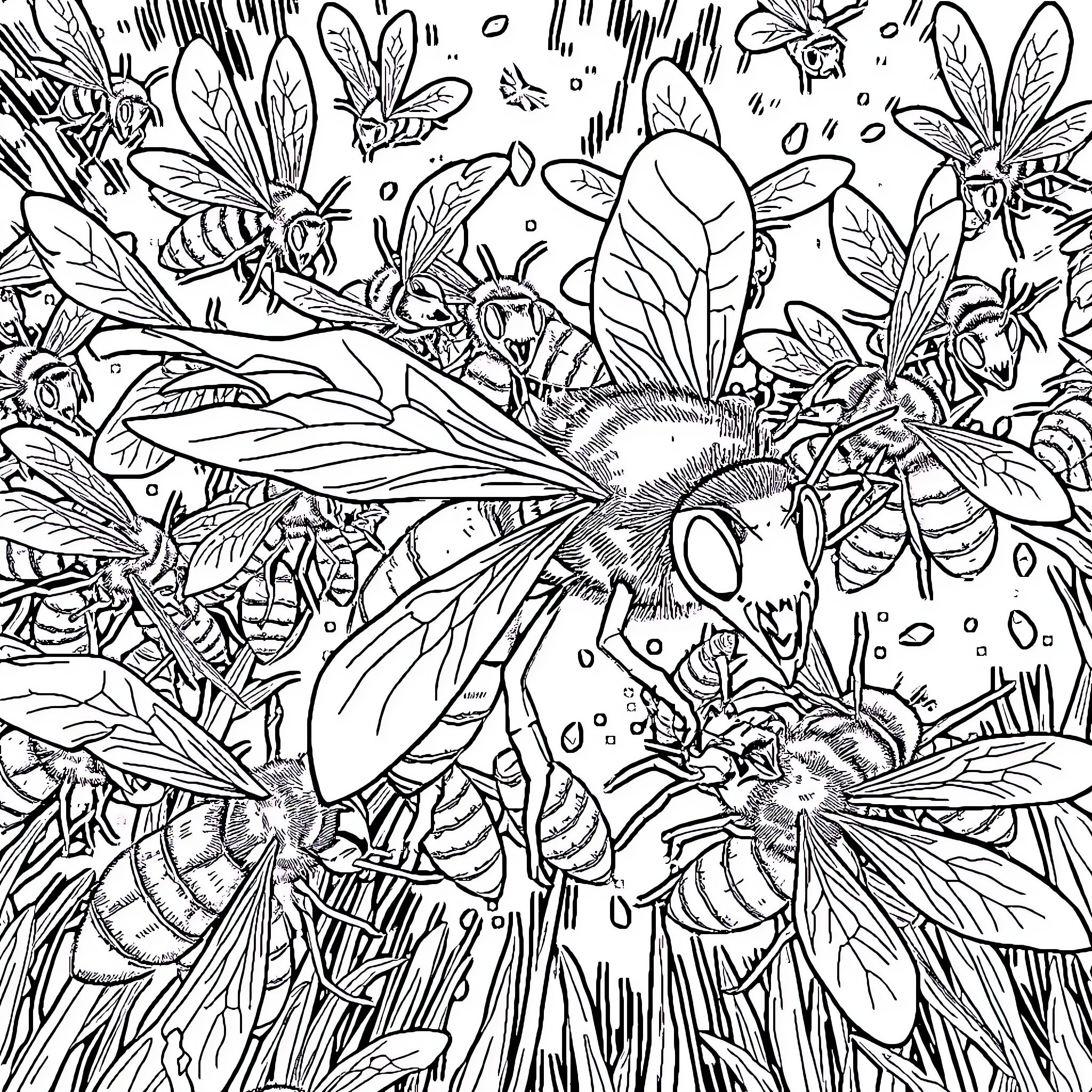 22 Best Wasp Coloring Pages (Free Printable PDFs)