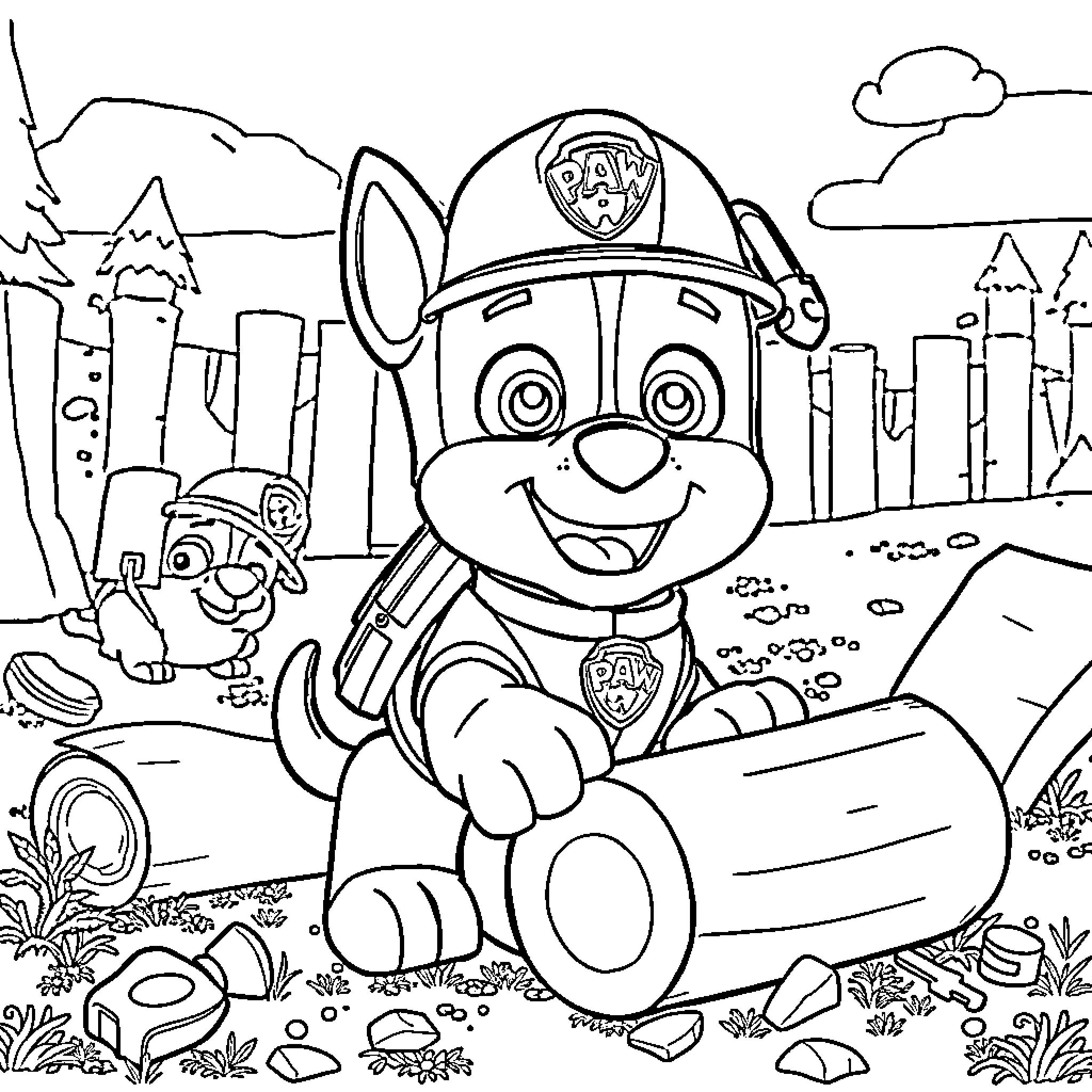 Best Rubble Coloring Pages (Free Printable PDF)