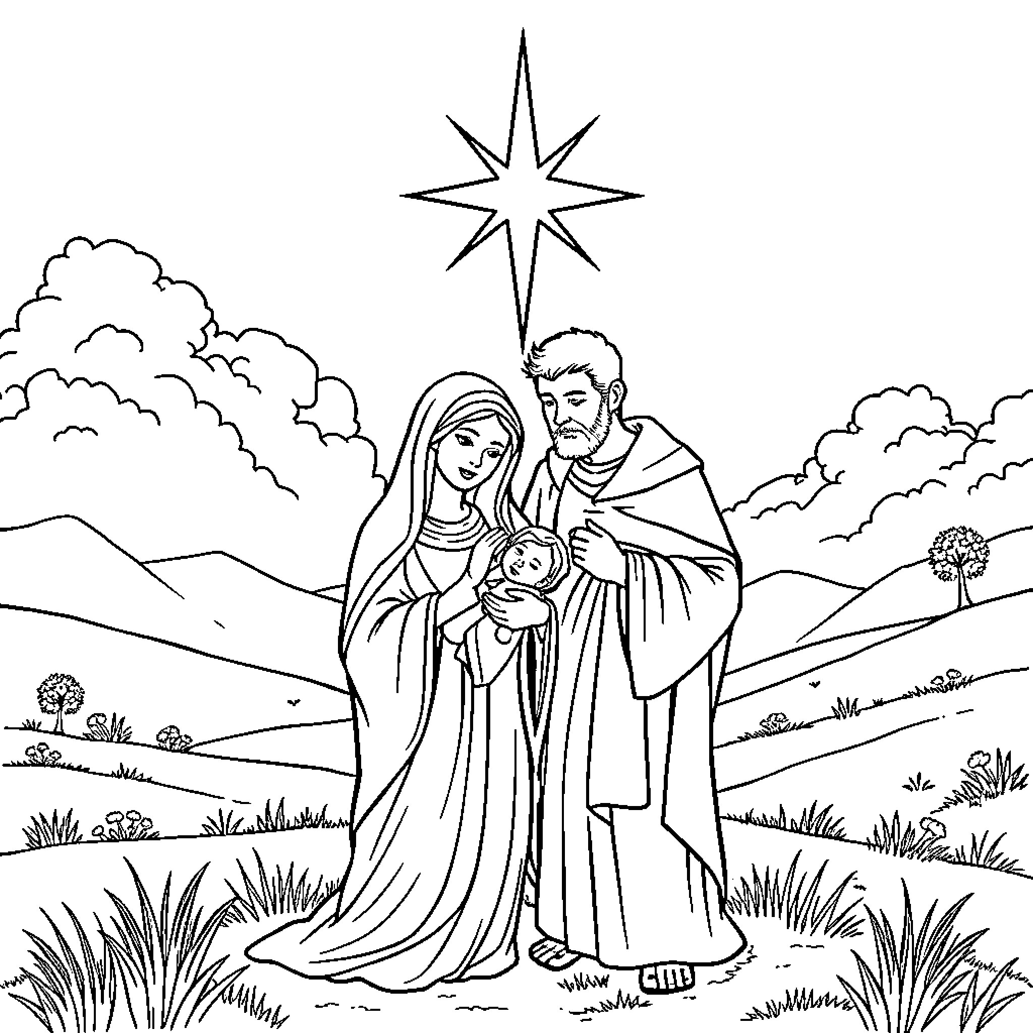 Best Holy Family Coloring Pages (Free Printable PDF)