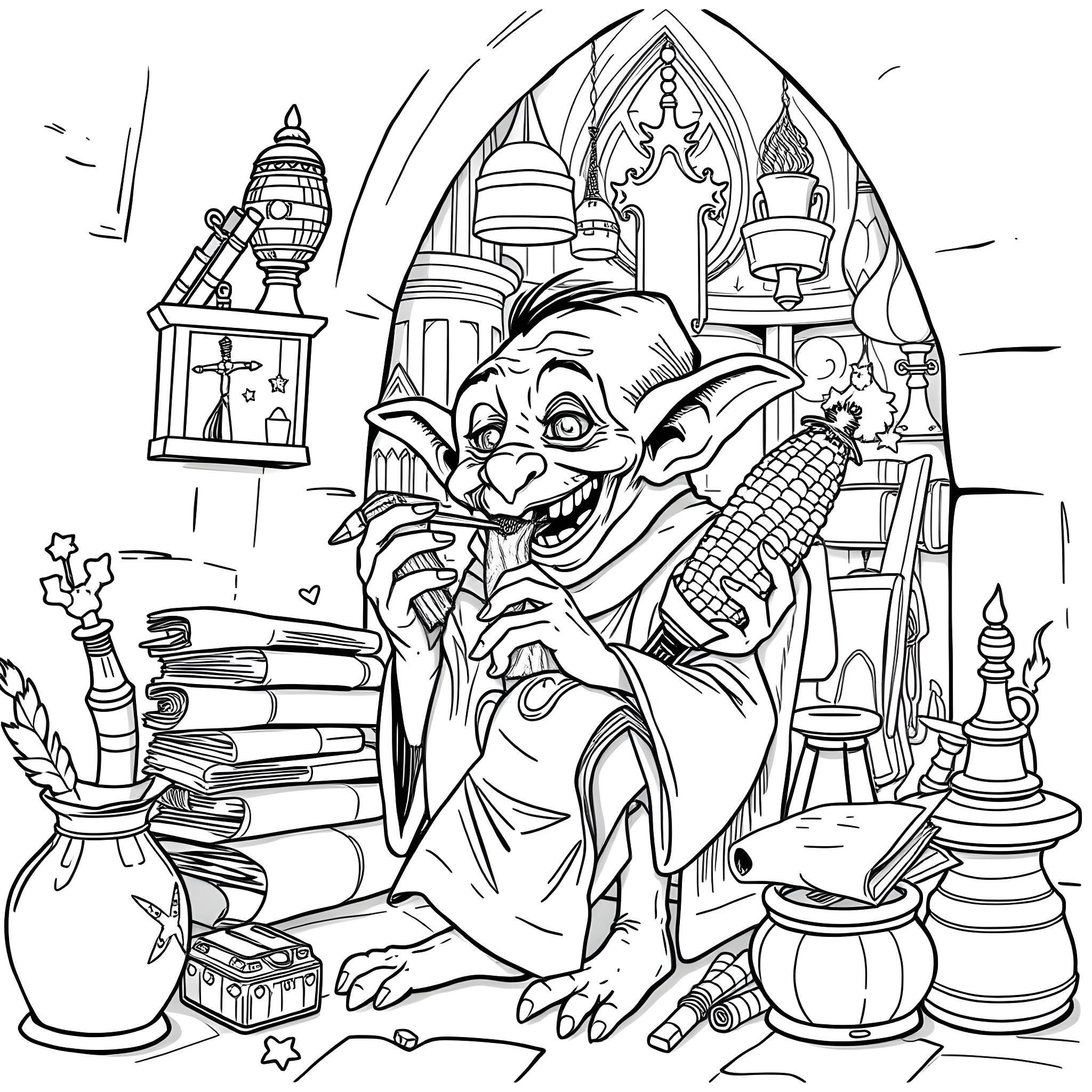 8 Best Dobby Coloring Pages (Free Printable PDFs)