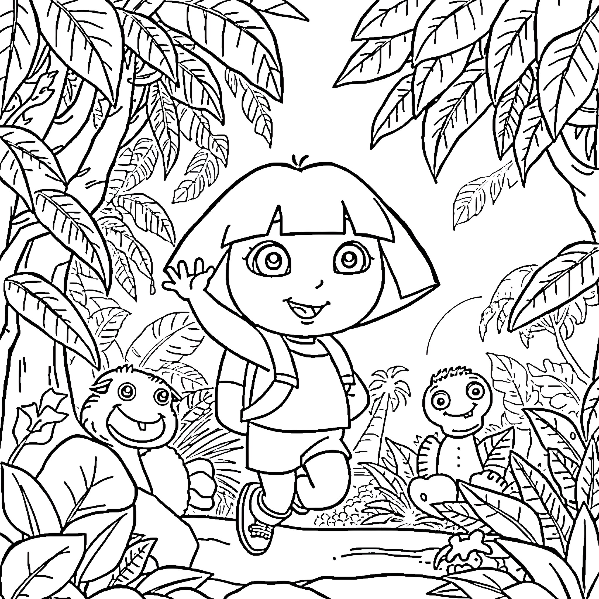 155 Best Dora Coloring Pages (Free Printable PDFs)