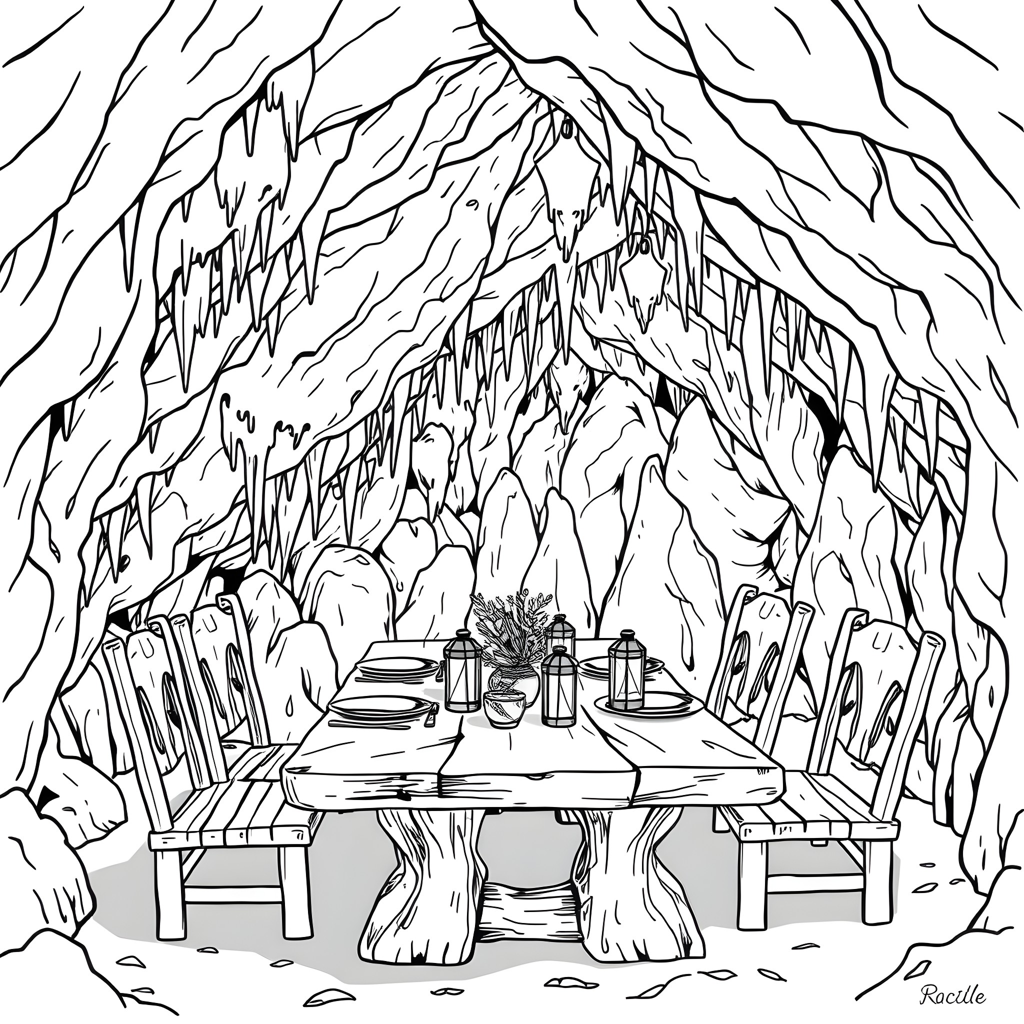 Best Cave Coloring Pages (Free Printable PDF)