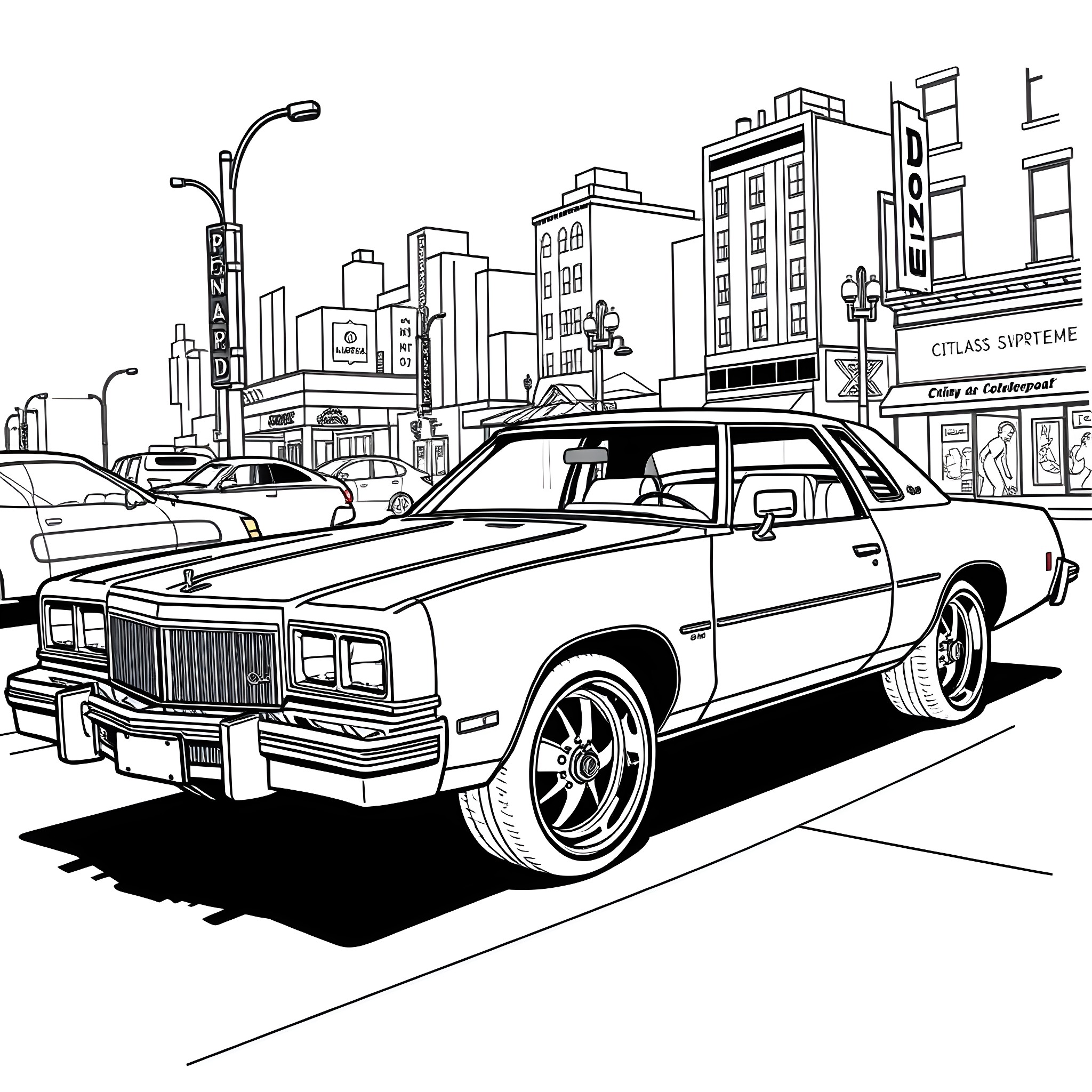 Best Oldsmobile Coloring Pages (Free Printable PDF)