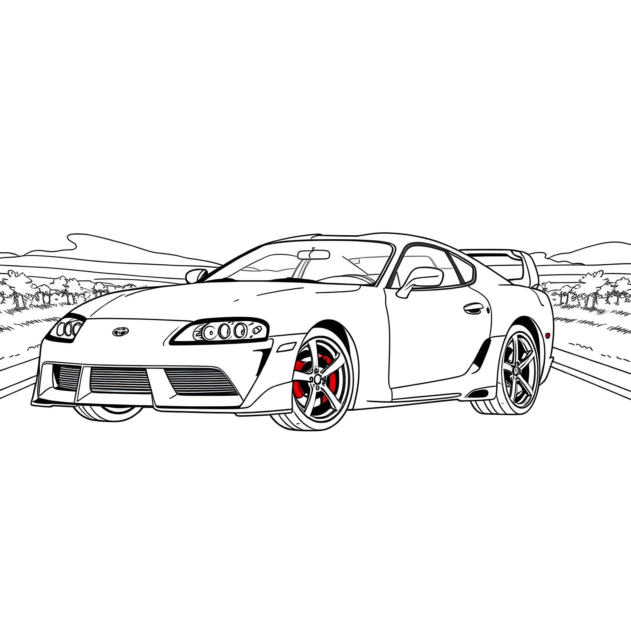 Best Toyota Supra Coloring Pages (Free Printable PDF)