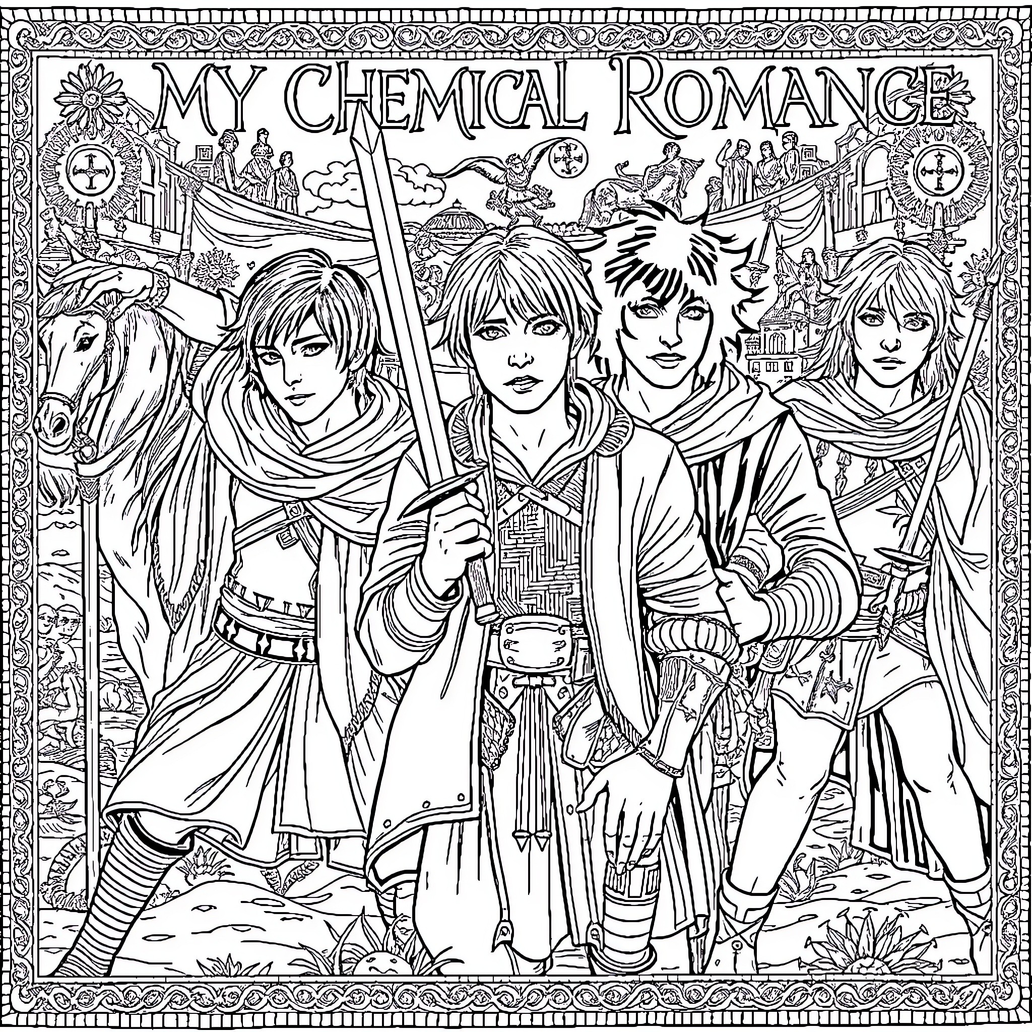 Best My Chemical Romance Coloring Pages (Free Printable PDF)