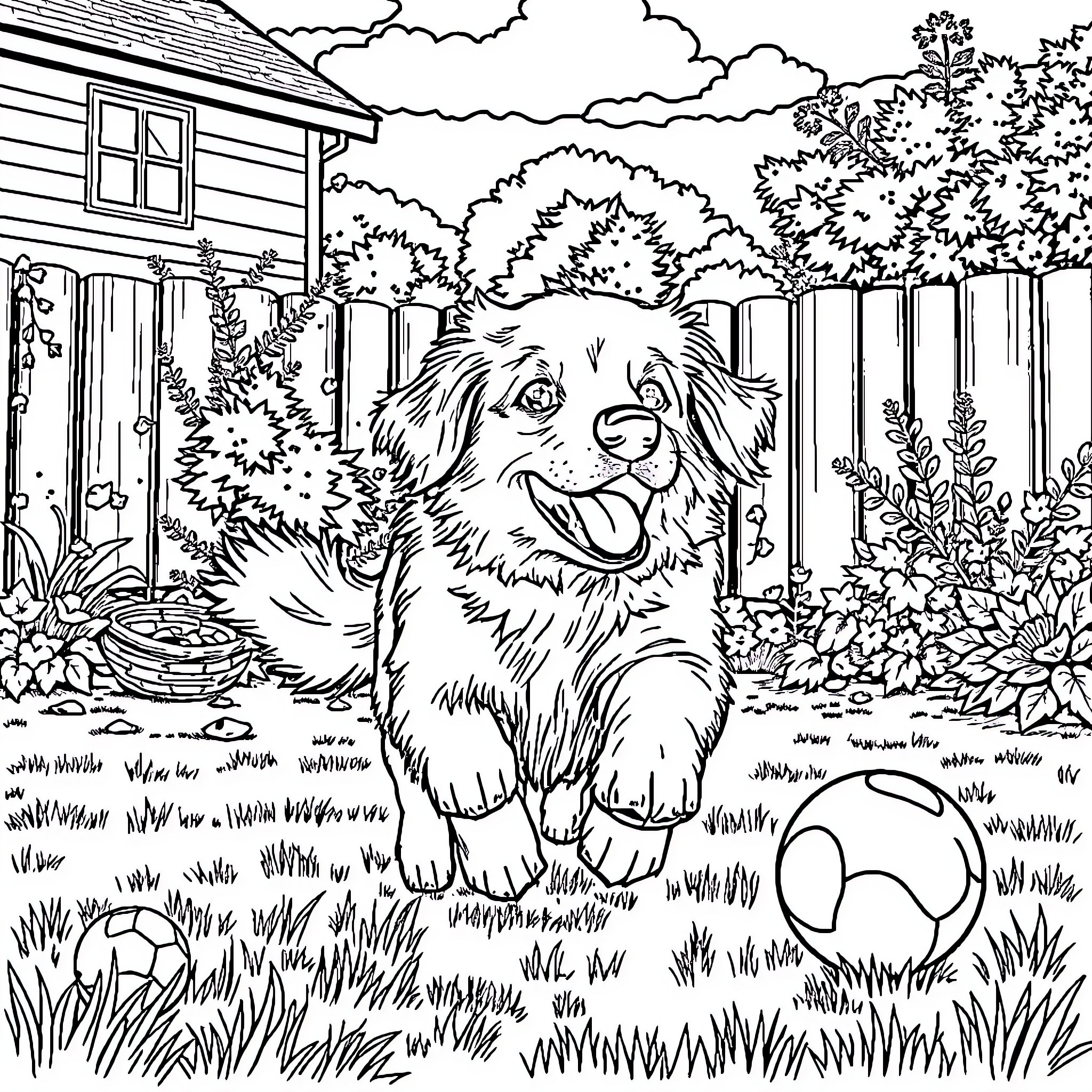 Best Golden Retriever Coloring Pages (Free Printable PDF)