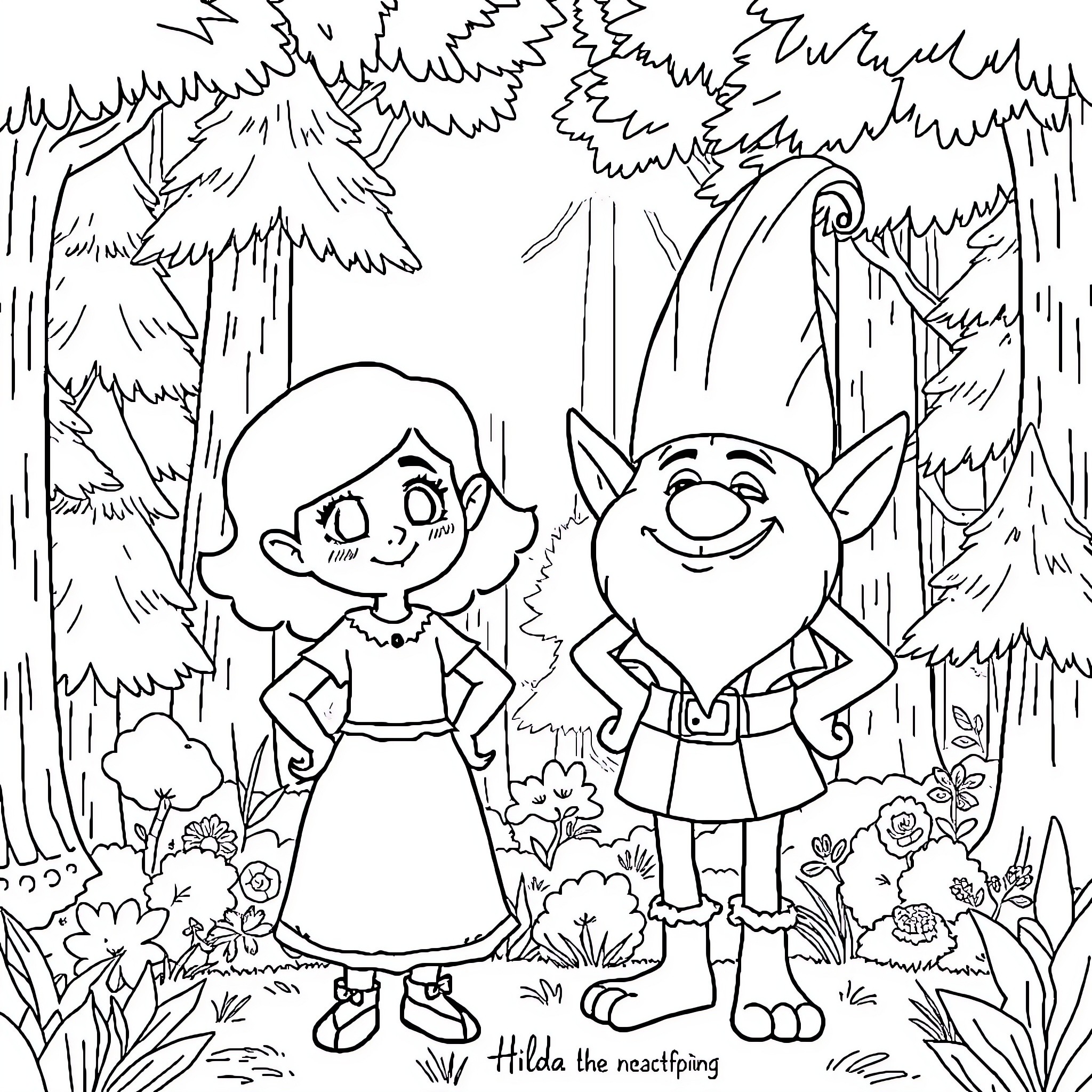 Best Hilda Coloring Pages (Free Printable PDF)